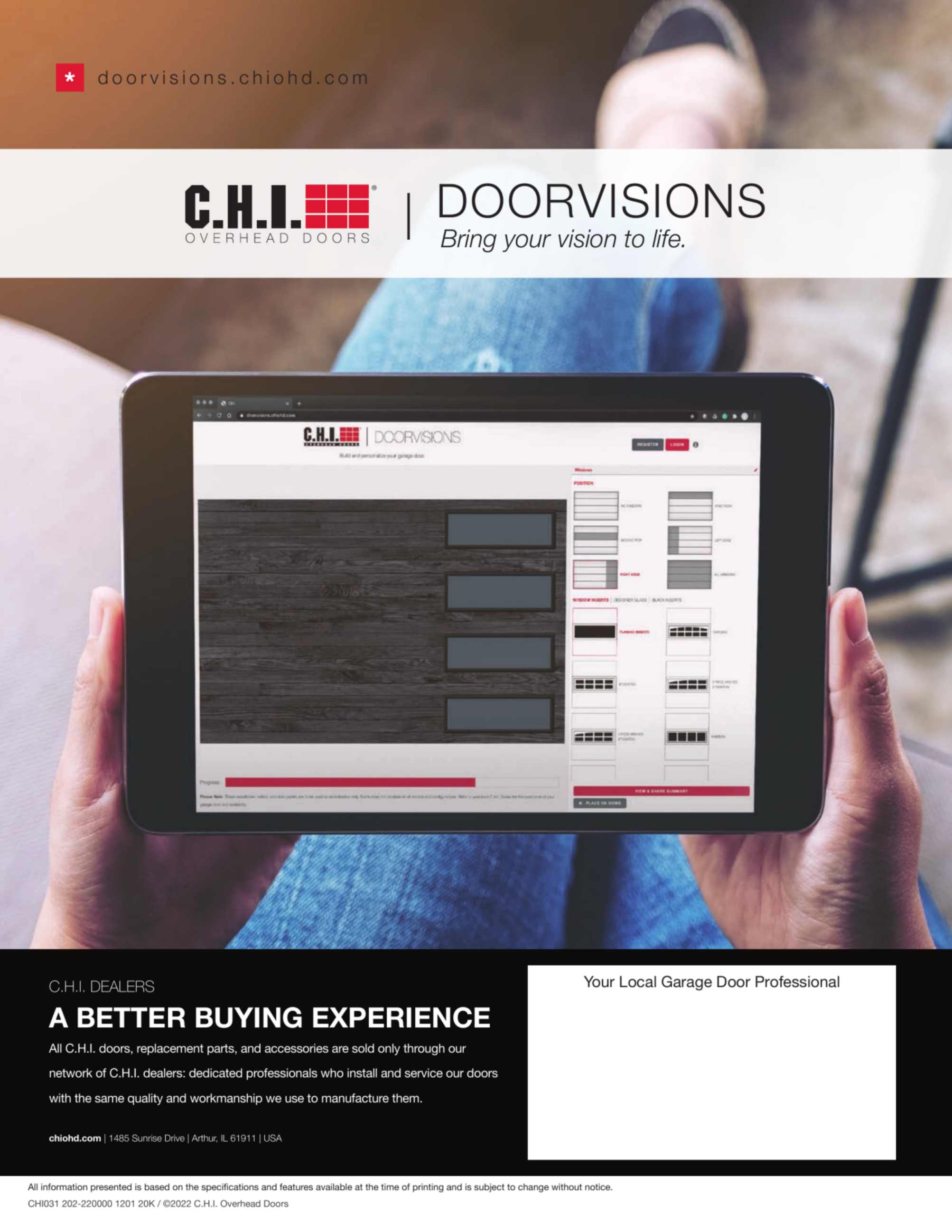 C.H.I. Overhead Doors, Catalogs, Accents Woodtones | ARCAT