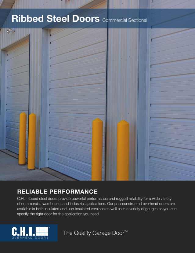 C.H.I. Overhead Doors, Catalogs, Commercial Sectional Ribbed Steel ...