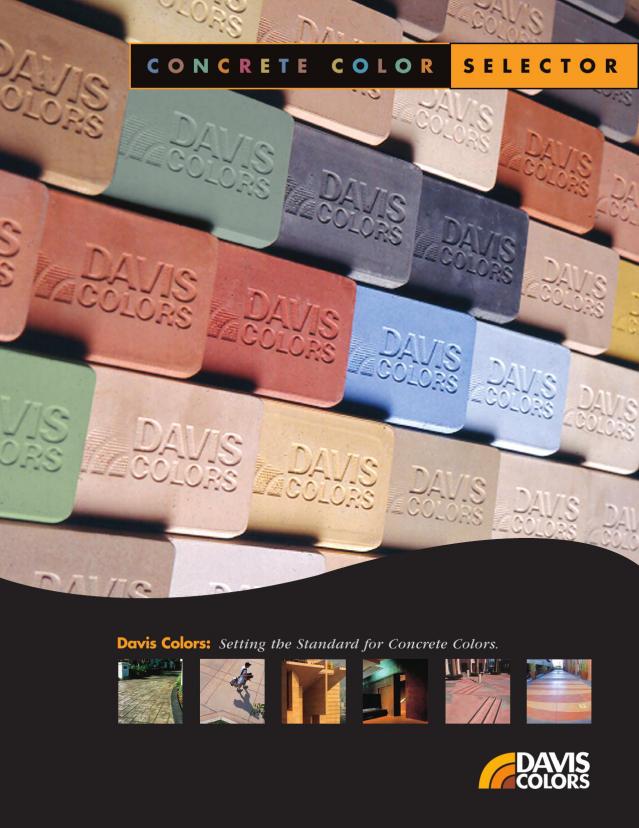 Davis Colors, Catalogs, Concrete Finishing | ARCAT