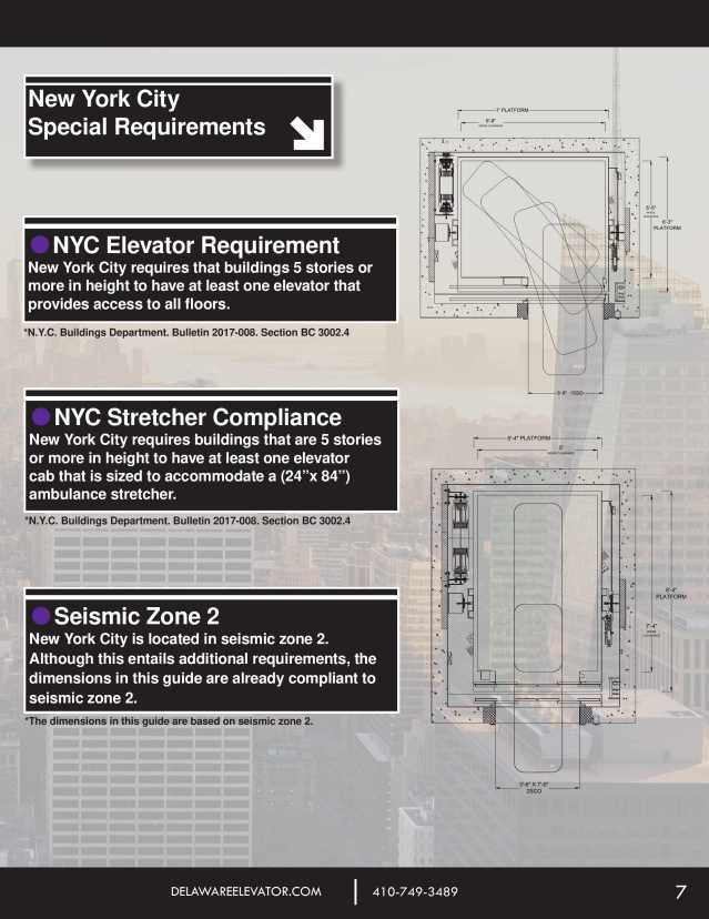 Delaware Elevator Manufacturing, Catalogs, New York Elevator Planning ...