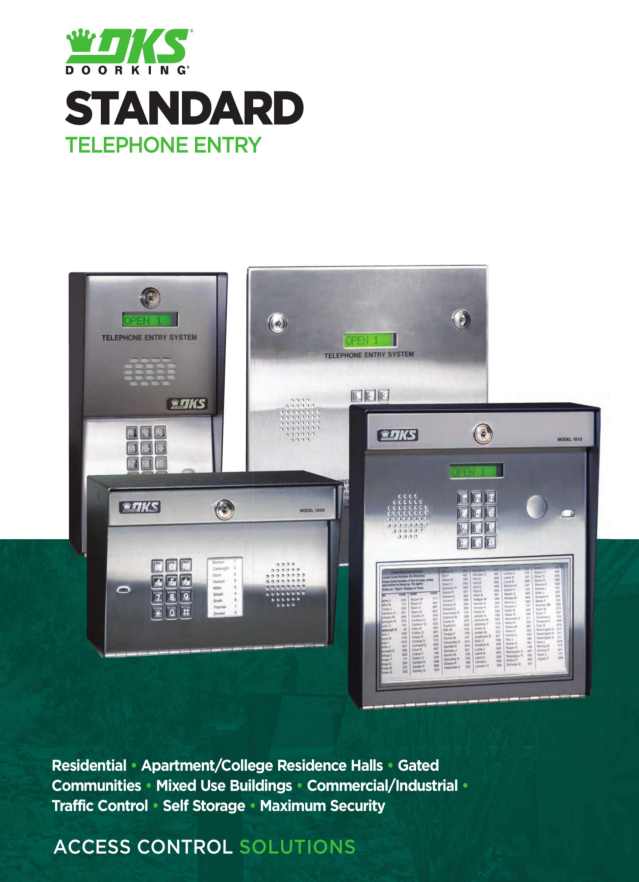 DoorKing, Catalogs, Standard Telephone Entry 2023 | ARCAT