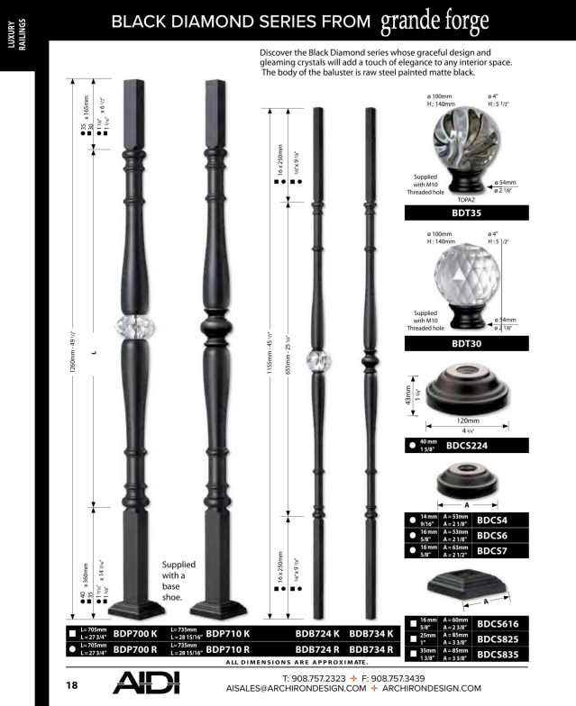 Architectural Iron Designs, Inc., Catalogs, Grand Forge Luxury Railings ...