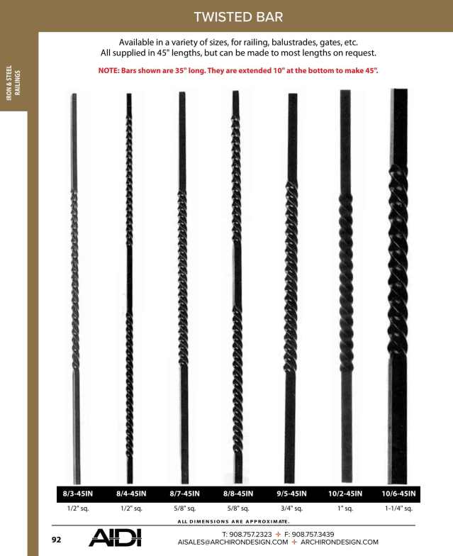 Architectural Iron Designs, Inc., Catalogs, Iron & Steel Railings | ARCAT