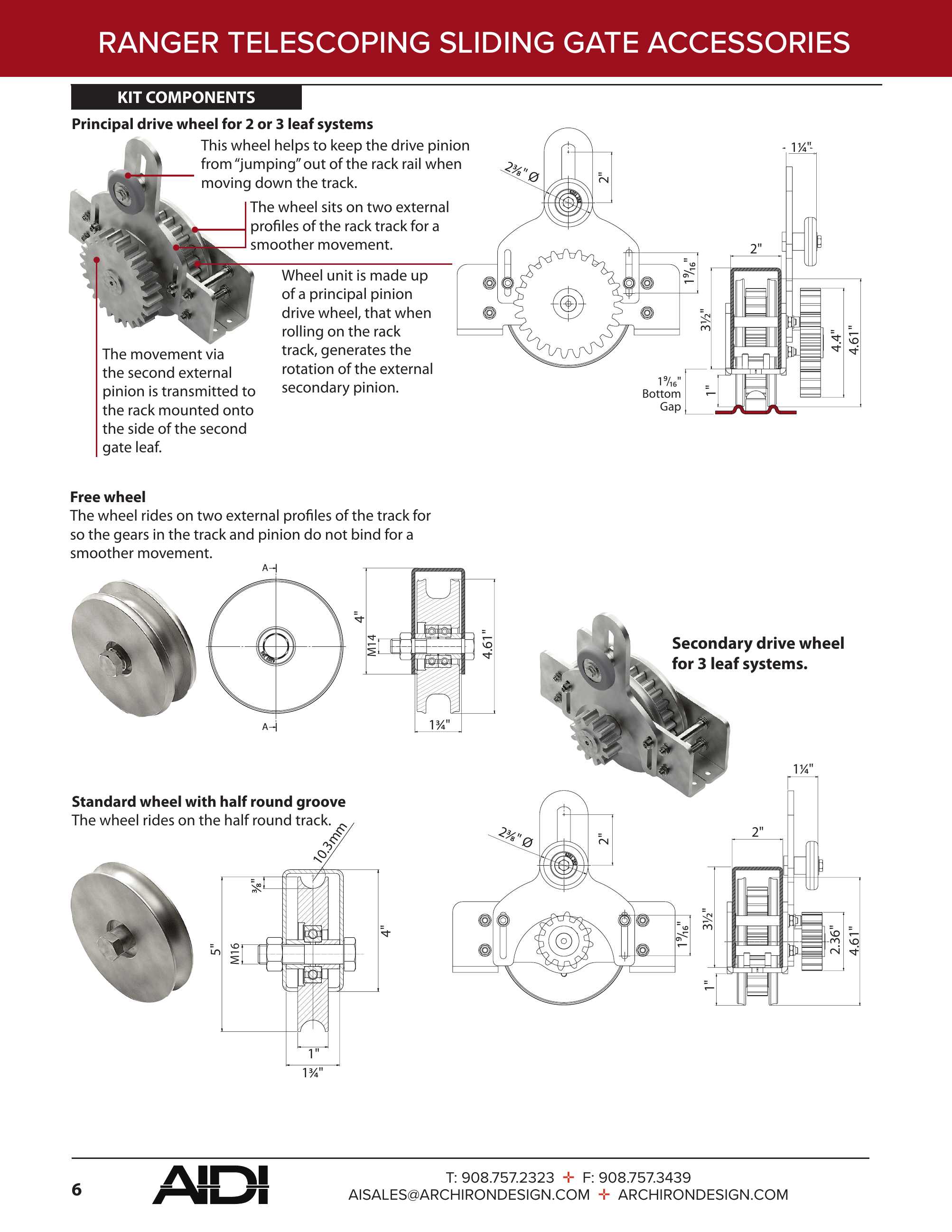 Architectural Iron Designs, Inc., Catalogs, Ranger Telescoping Sliding ...