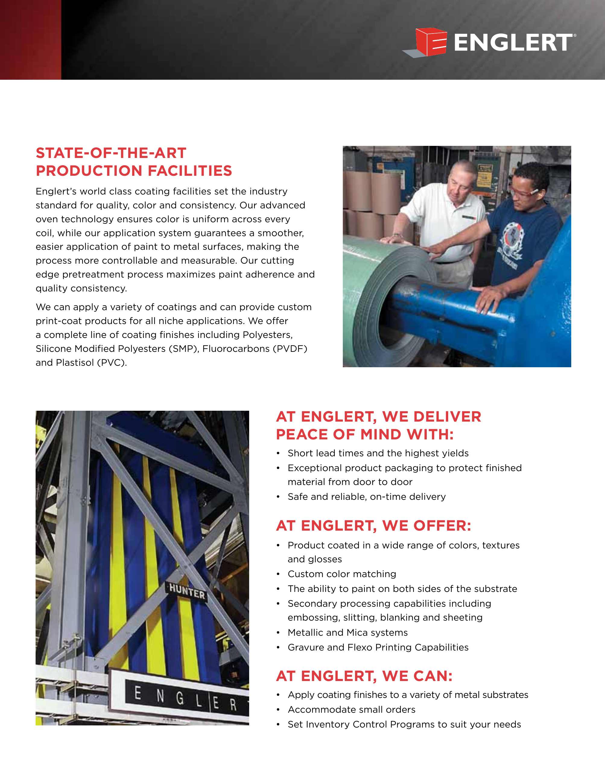 Englert, Inc., Catalogs, Custom Coil Coating Services | ARCAT