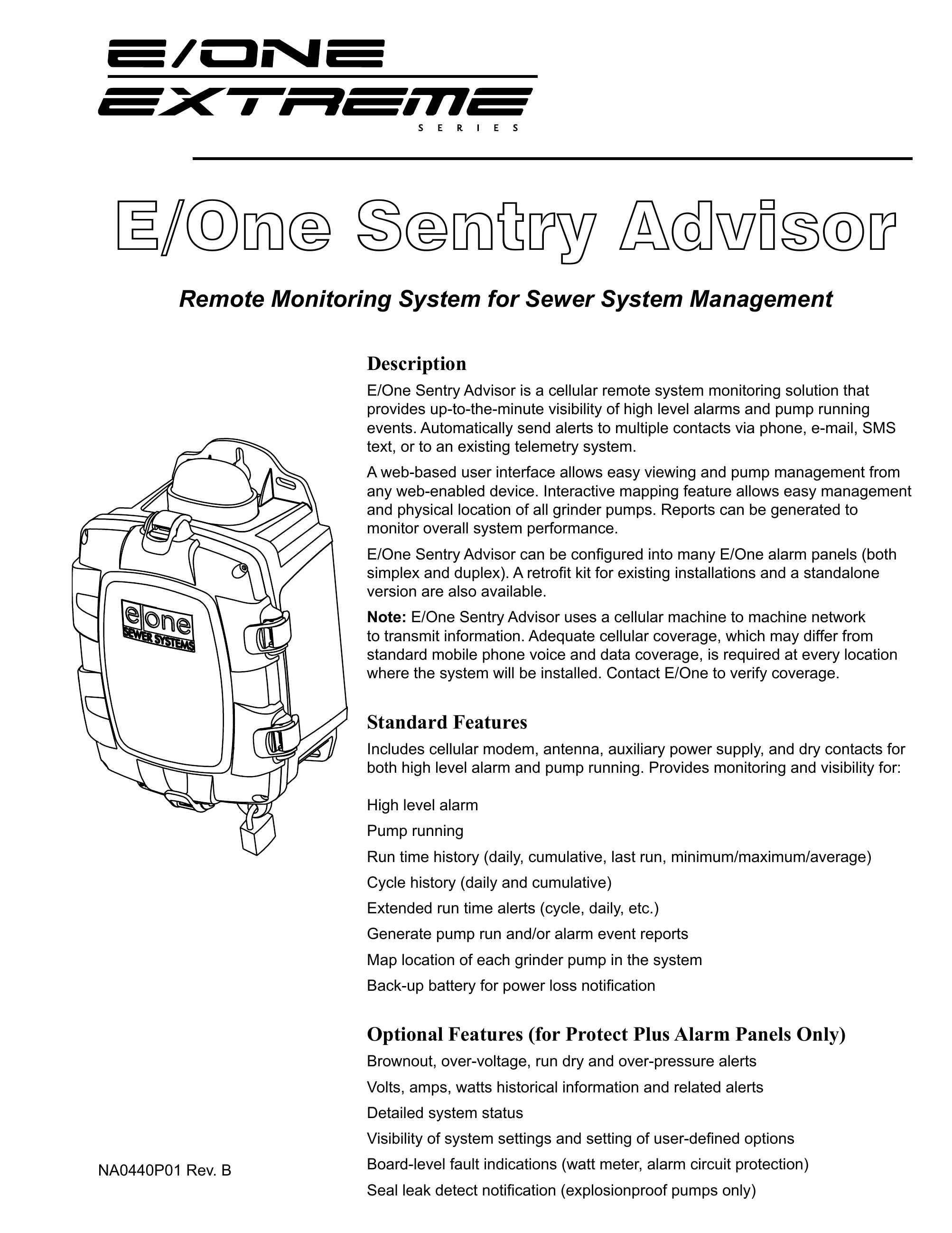 Environment One Corporation, Catalogs, E/One Sentry Advisor | ARCAT