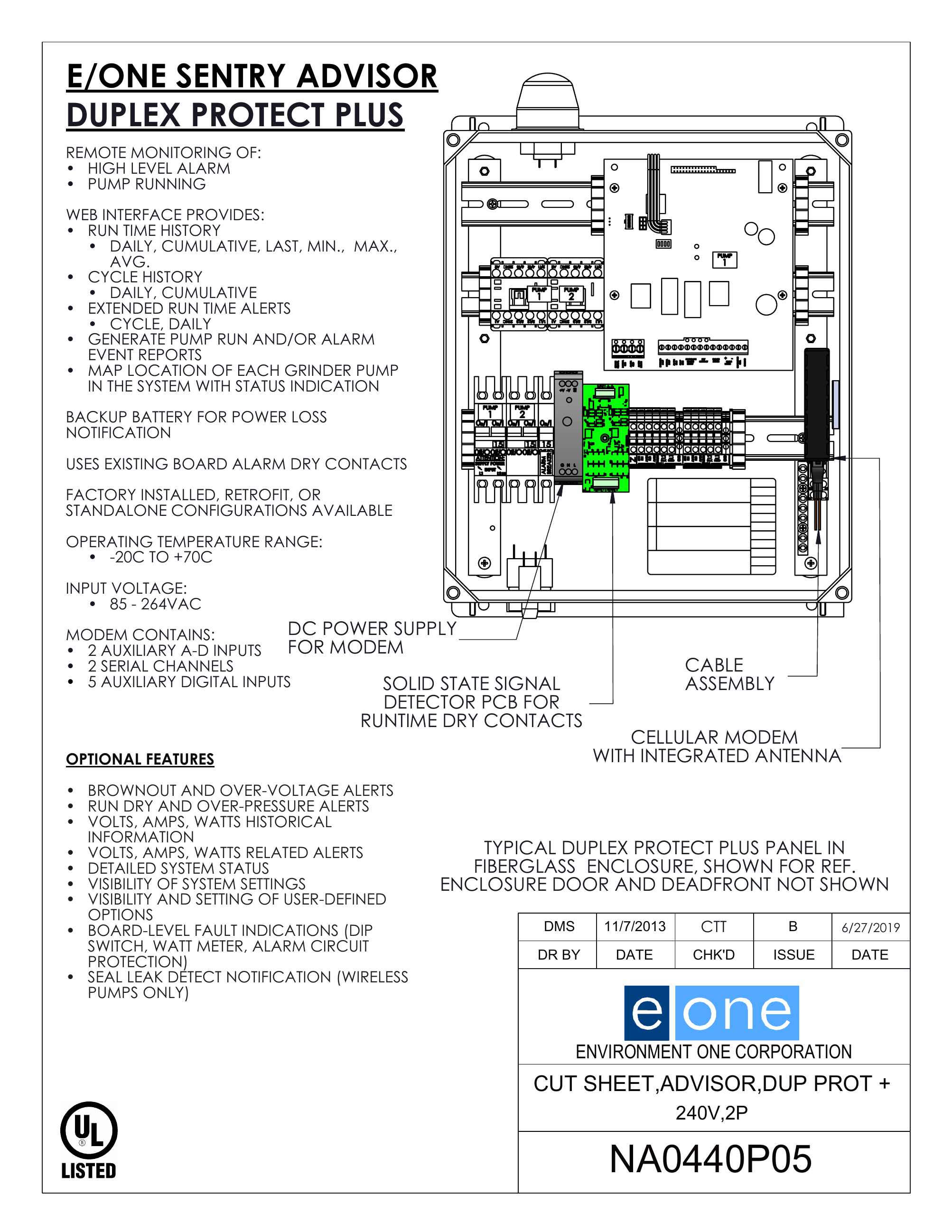 Environment One Corporation, Catalogs, E/One Sentry Advisor | ARCAT