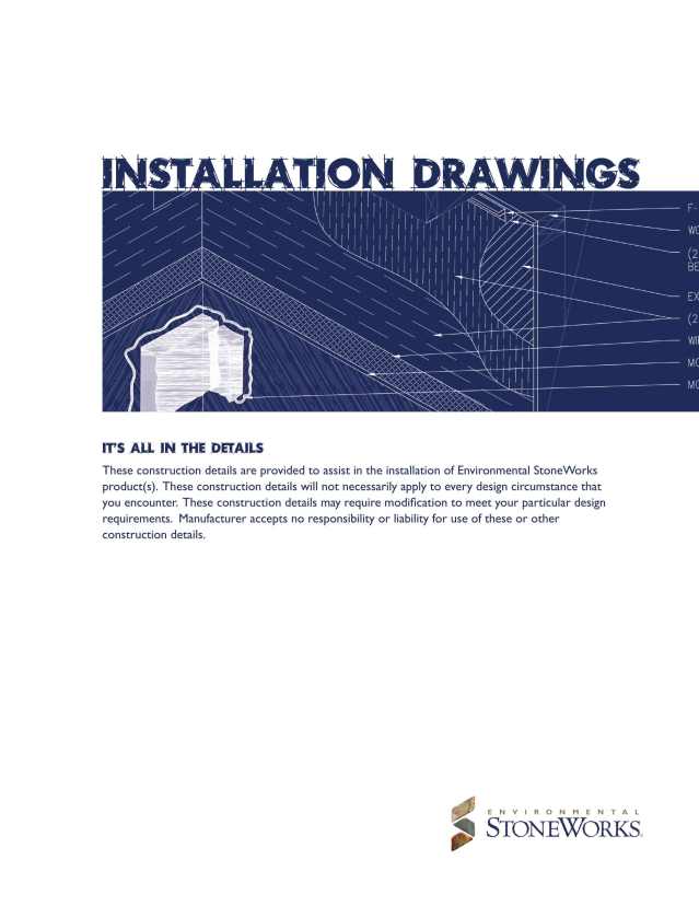 Environmental StoneWorks , Catalogs, Installation Drawings | ARCAT