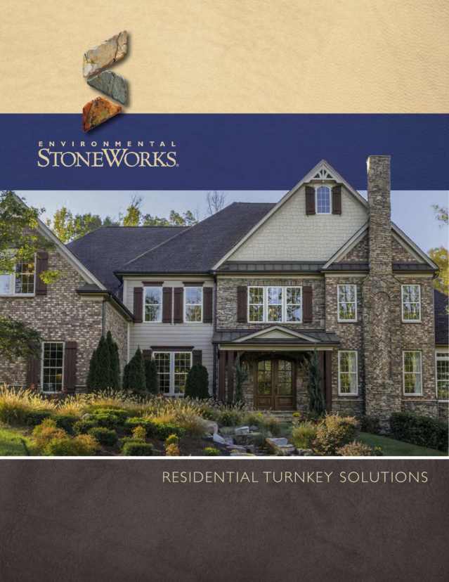Environmental StoneWorks , Catalogs, Residential Turnkey Solutions | ARCAT