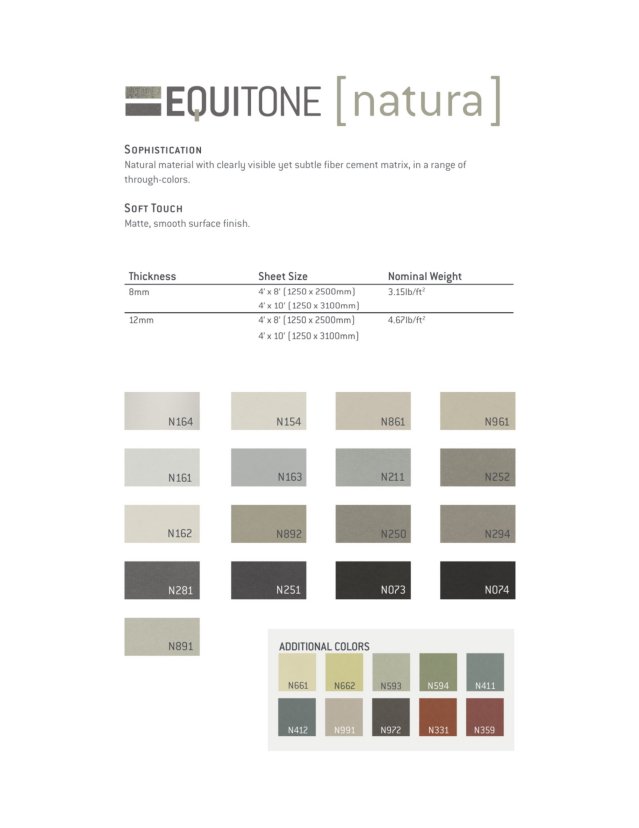 Equitone, Catalogs, Equitone Brochure | ARCAT