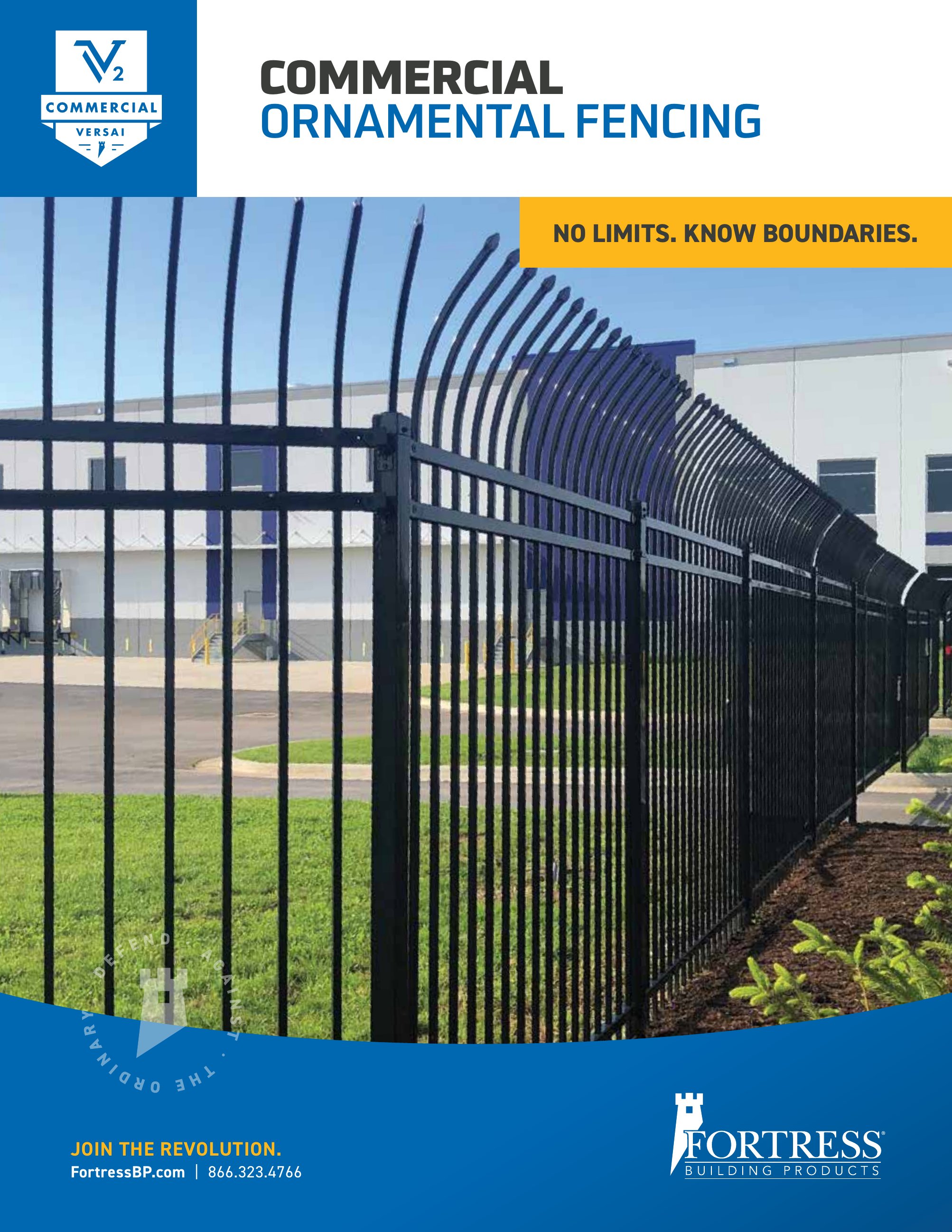 Fortress Fence Products, Catalogs, V2 Commercial Ornamental Fencing | ARCAT