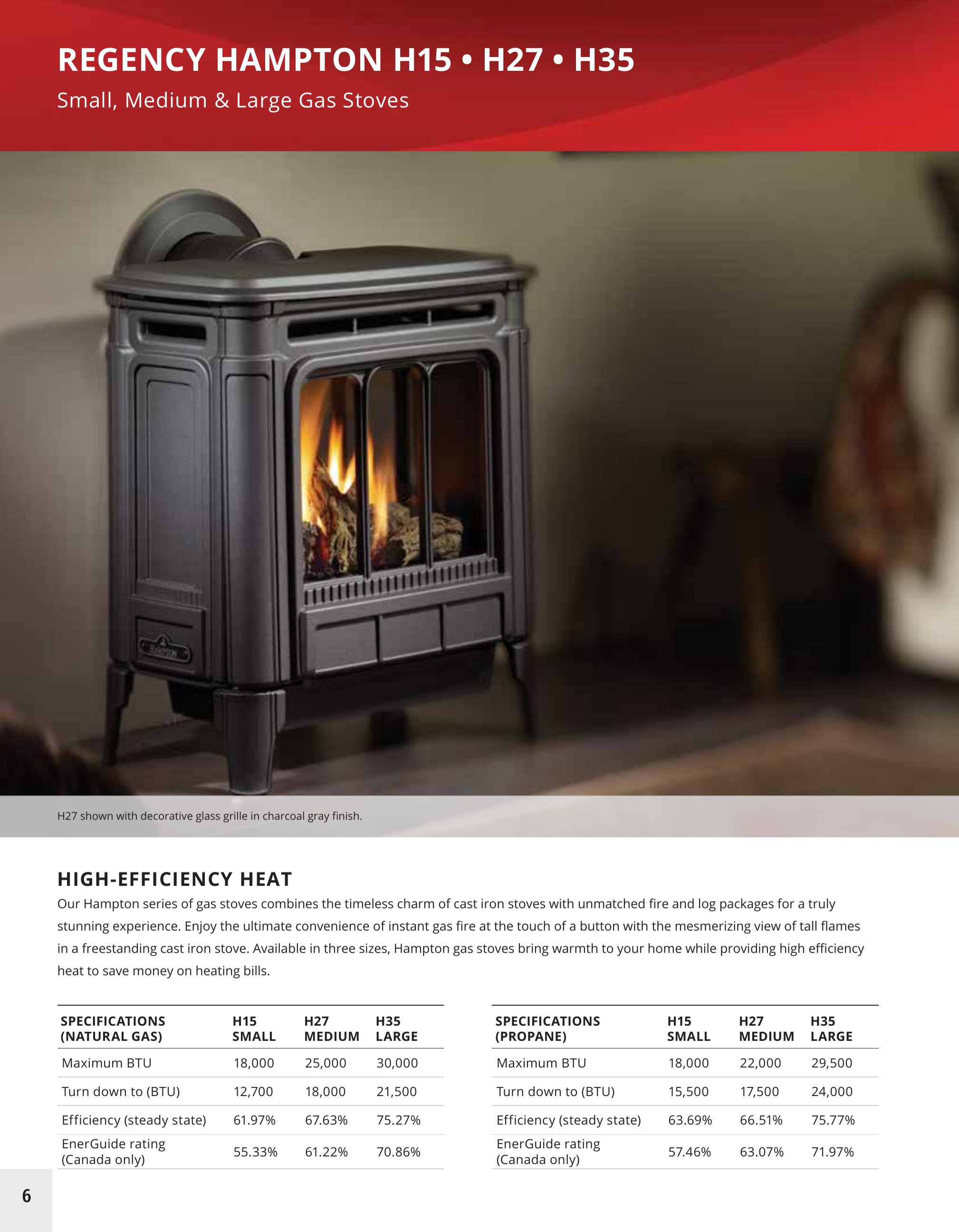 Regency Fireplace Products, Catalogs, Gas Stoves | ARCAT