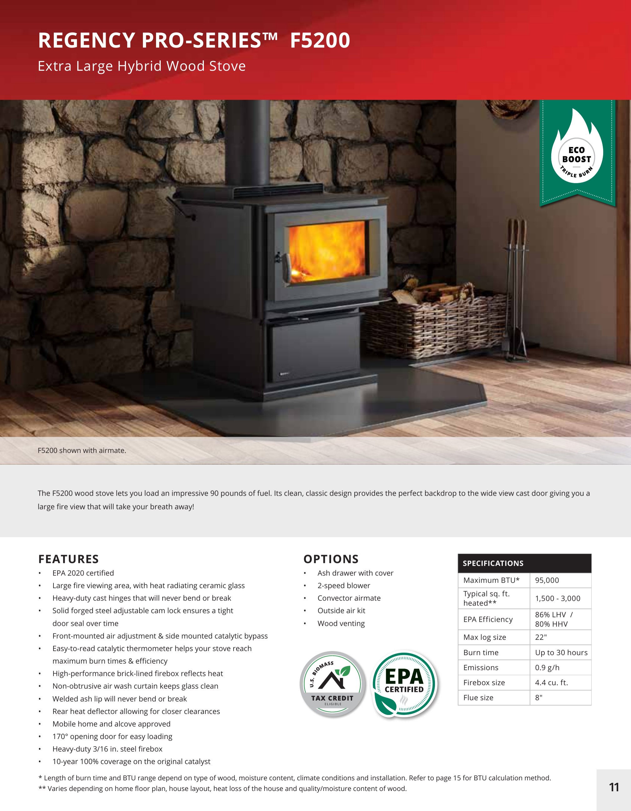 Regency Fireplace Products, Catalogs, Wood Stoves | ARCAT