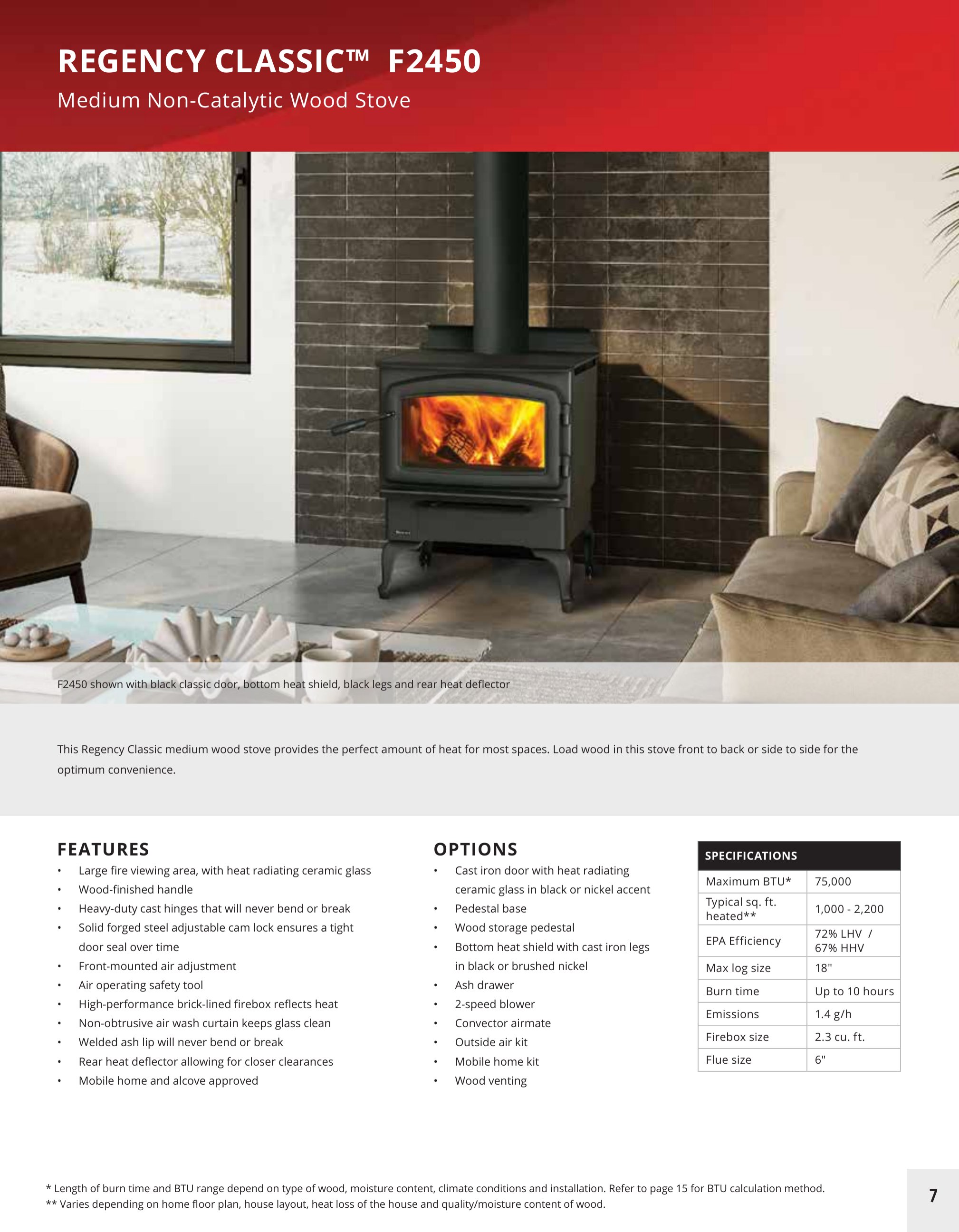 Regency Fireplace Products, Catalogs, Wood Stoves | ARCAT