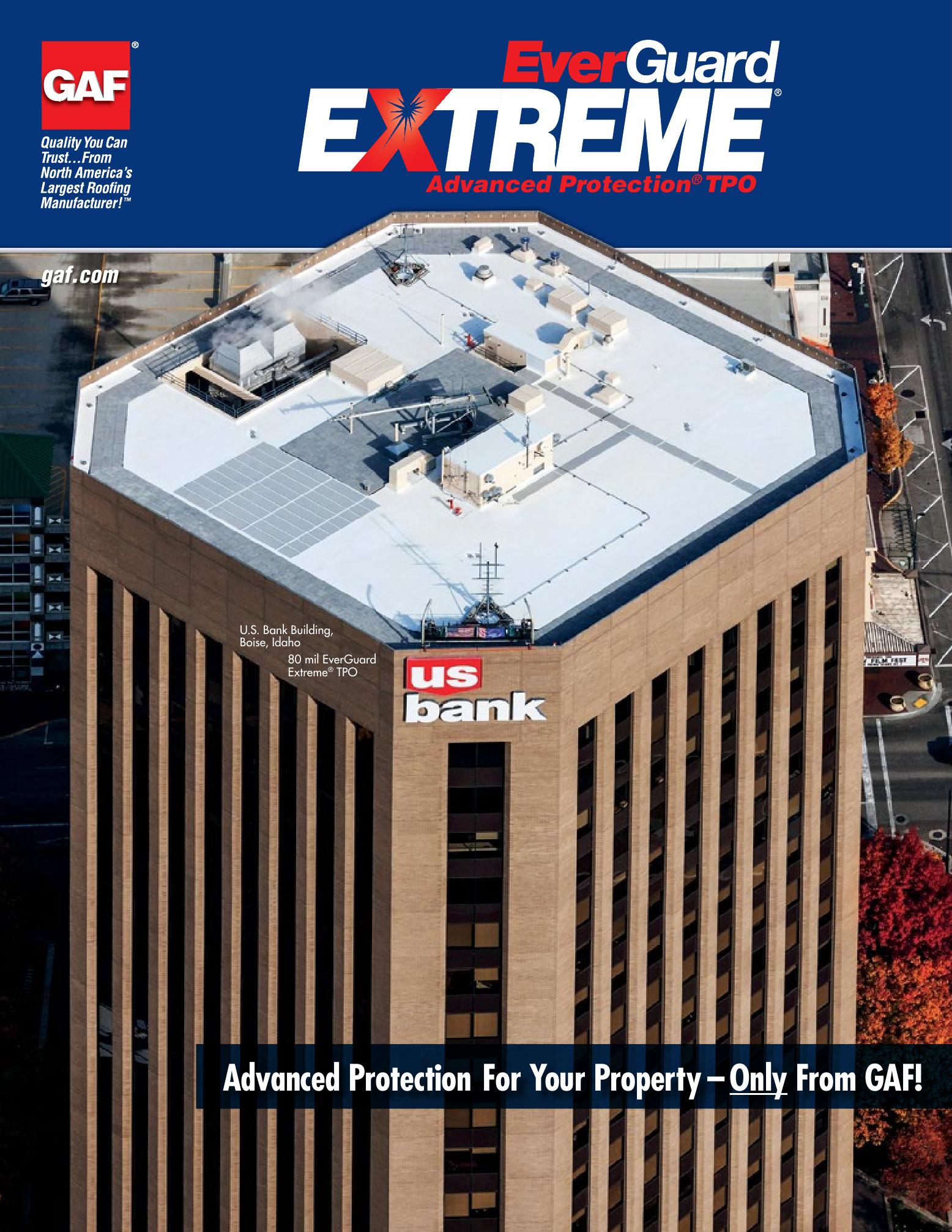 GAF Commercial Roofing Products, Catalogs, EverGuard Extreme | ARCAT