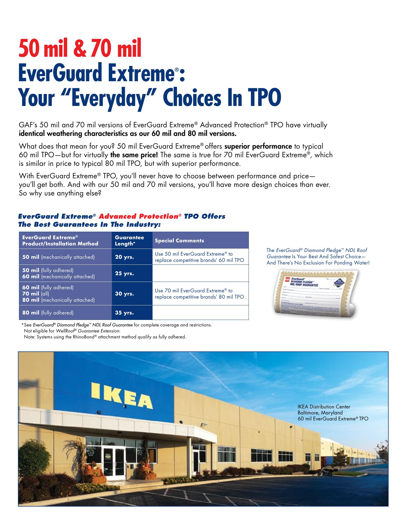 GAF Commercial Roofing Products, Catalogs, EverGuard Extreme | ARCAT