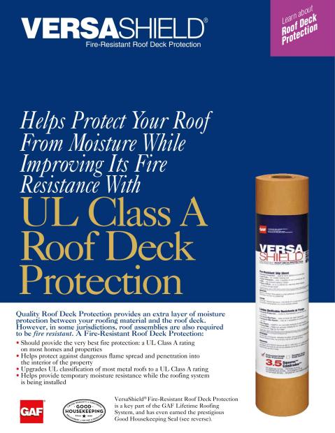 GAF Residential Roofing Products, Catalogs, VersaShield Fire-Resistant ...