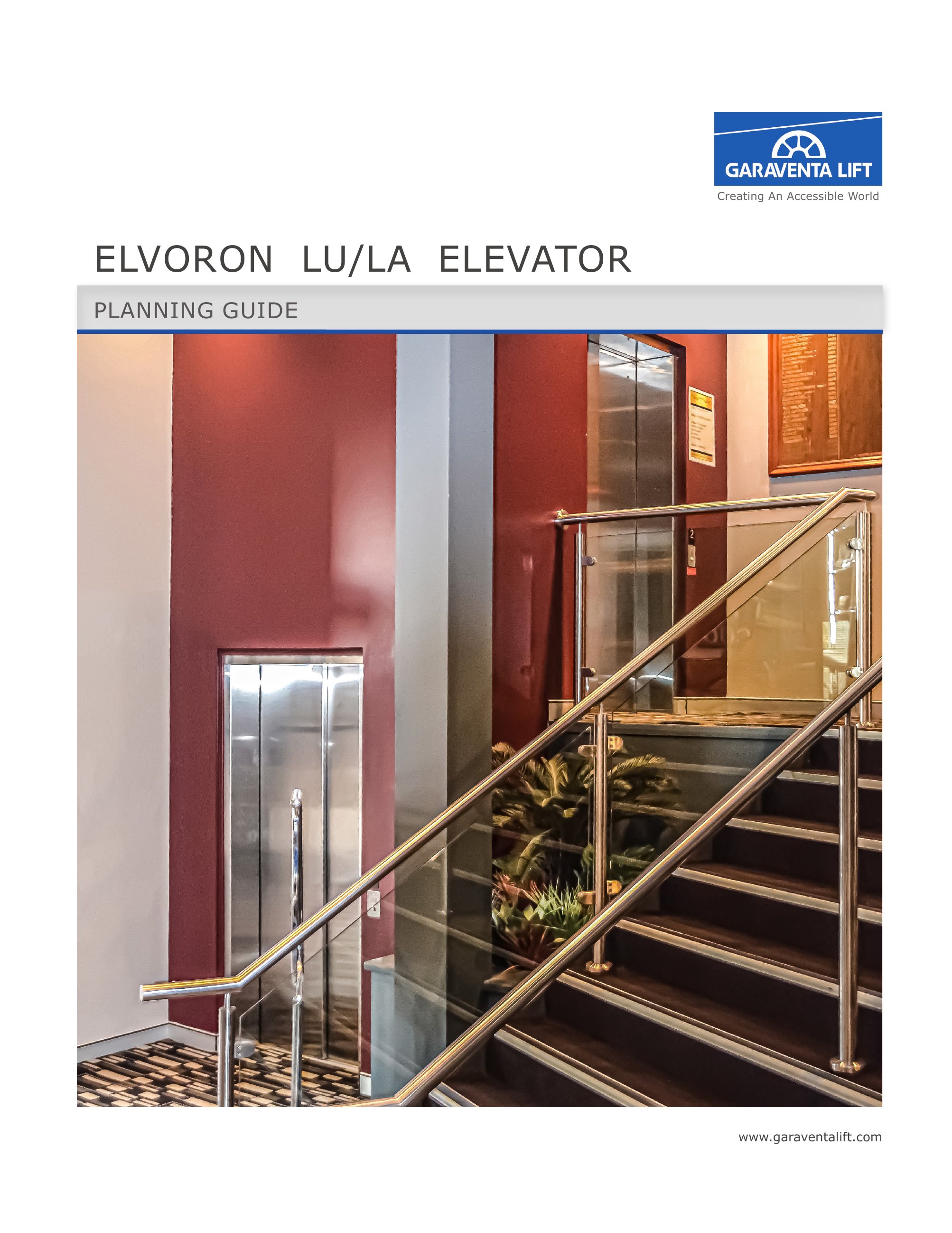Garaventa Lift, Catalogs, Elvoron LU LA Elevator Planning Guide | ARCAT