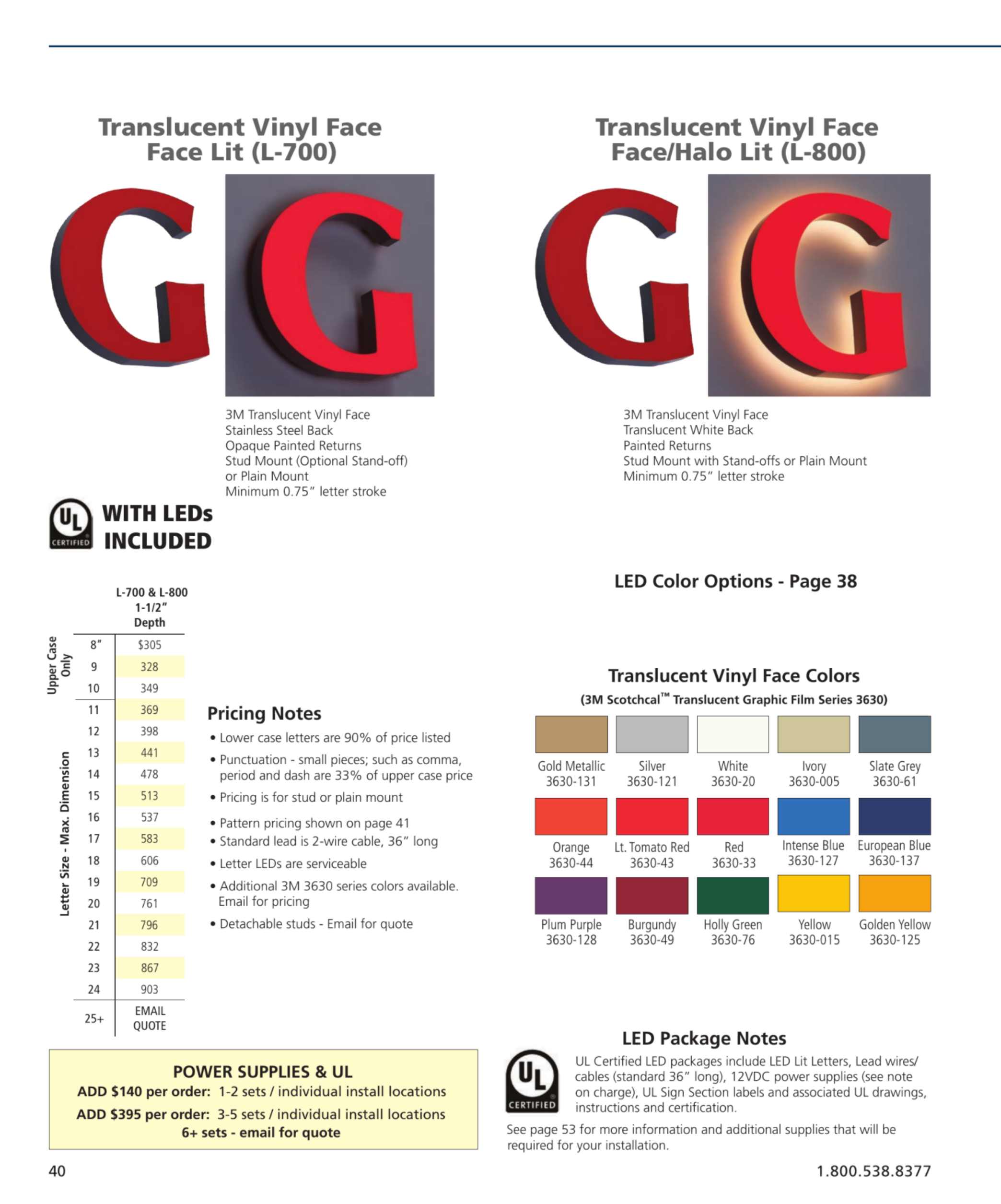 Gemini Inc., Catalogs, 2021 U.S. Illuminated Letters | ARCAT