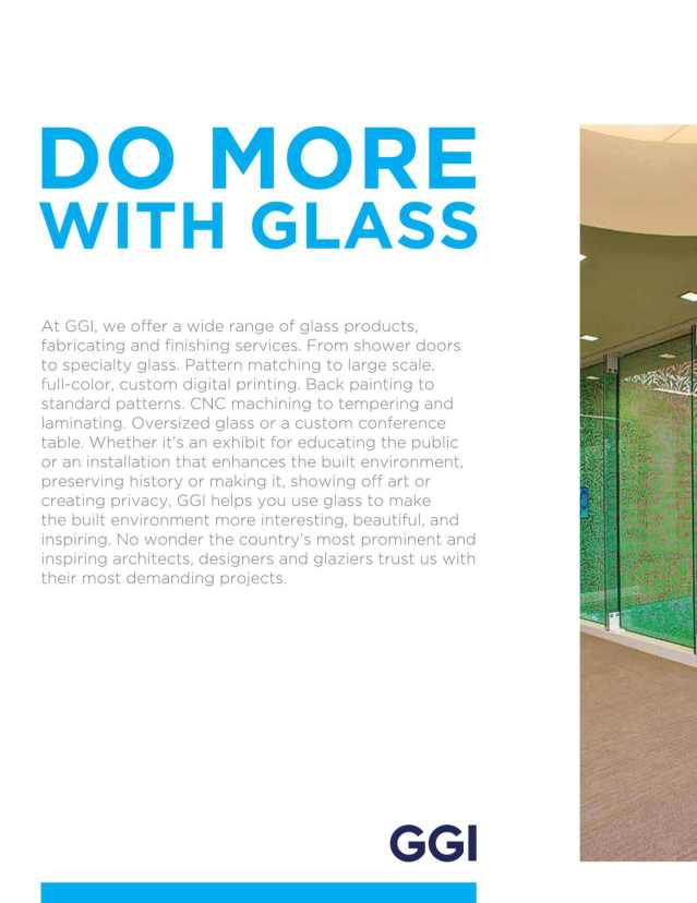 GGI (General Glass International), Catalogs, Capabilities Brochure | ARCAT