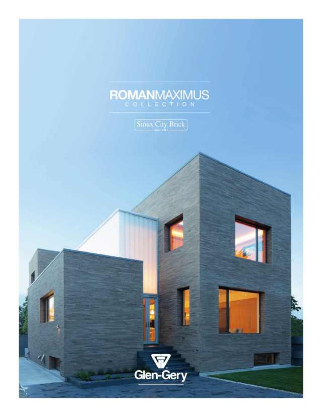 Glen-Gery Corporation, Catalogs, Roman Maximus | ARCAT