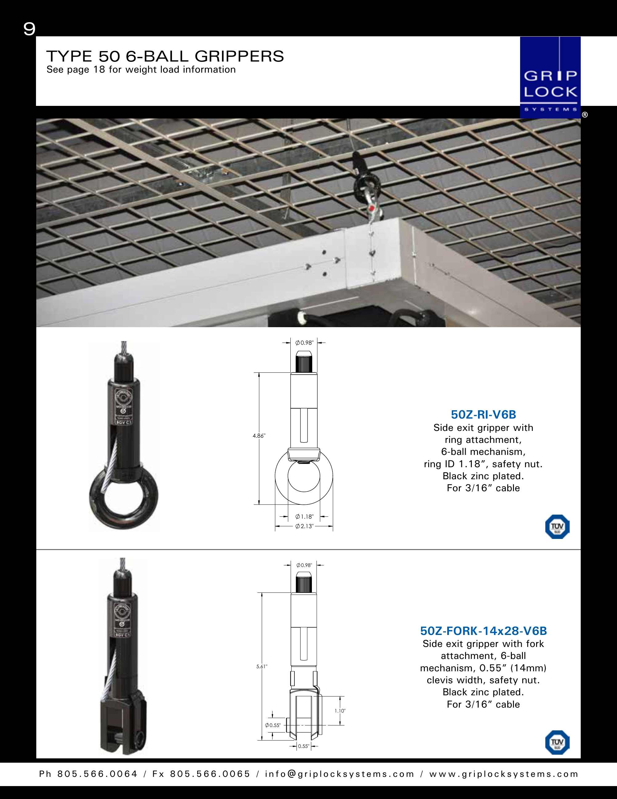 Griplock Systems, LLC, Catalogs, Cable Suspension - Rigging ...