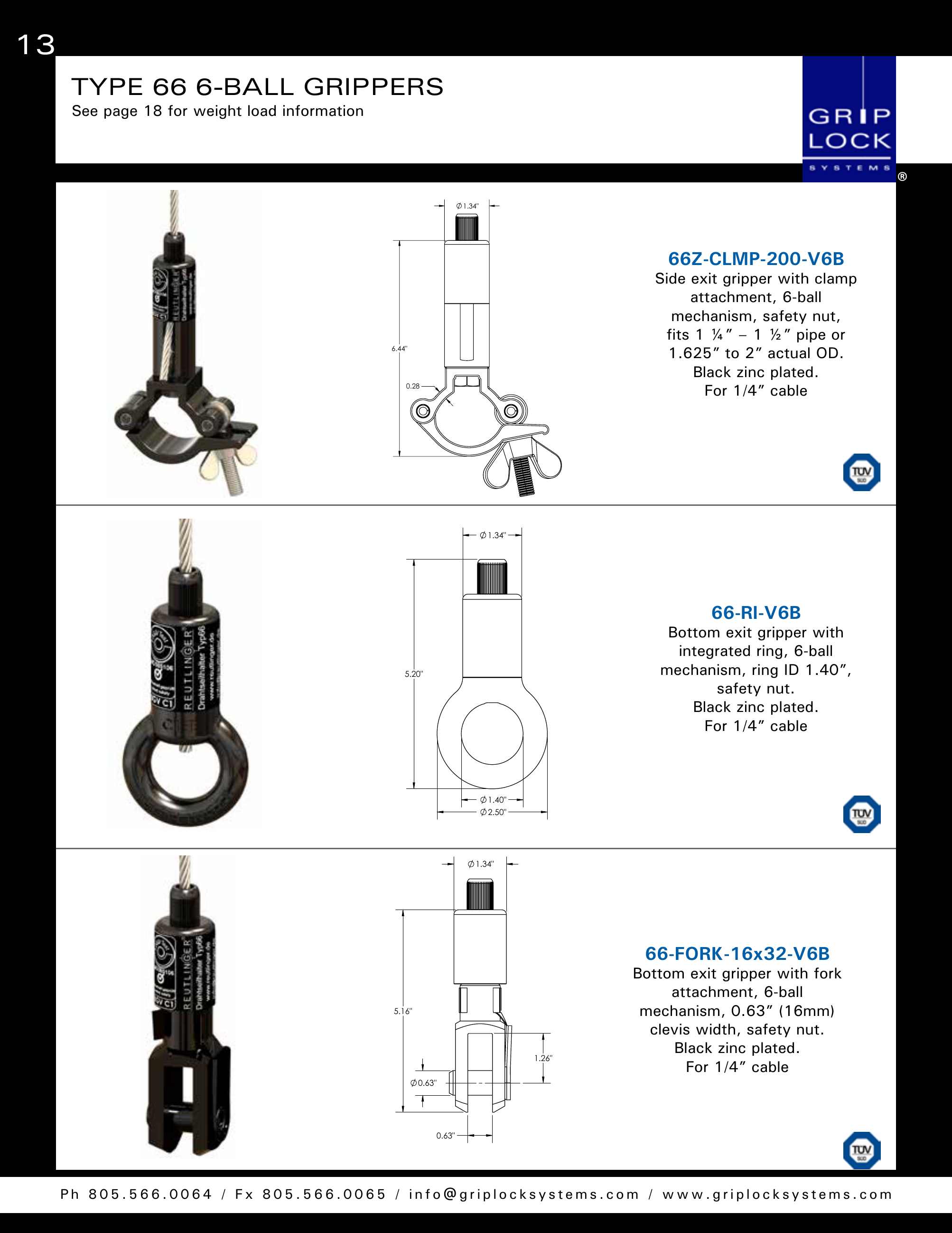 Griplock Systems, LLC, Catalogs, Cable Suspension - Rigging ...