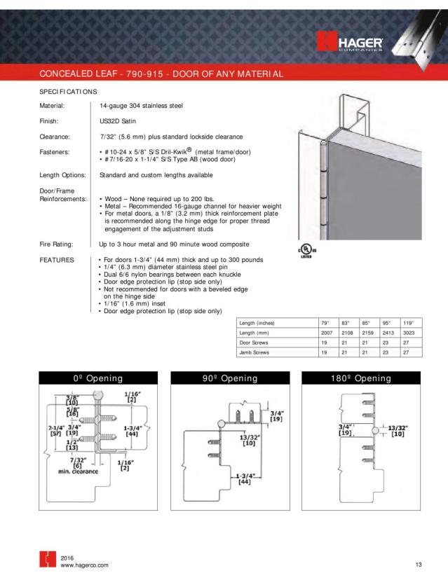 Hager Companies, Catalogs, Door Hardware Catalog | ARCAT