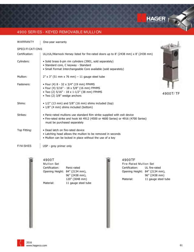 Hager Companies, Catalogs, Door Hardware Catalog | ARCAT