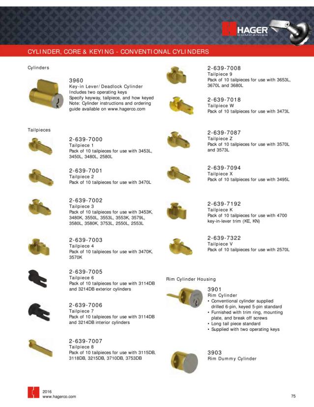 Hager Companies, Catalogs, Door Hardware Catalog | ARCAT