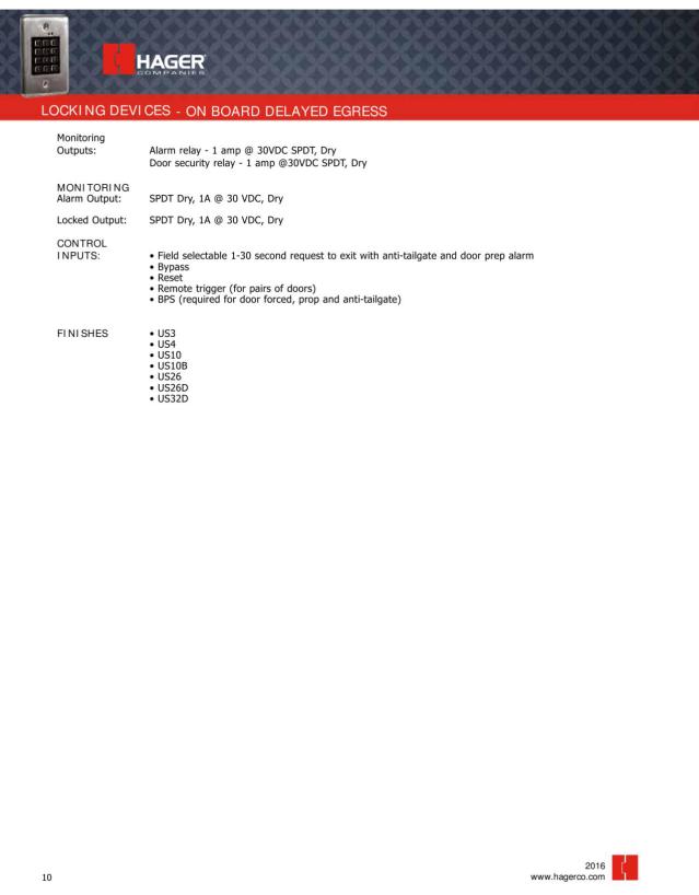 Hager Companies, Catalogs, Door Hardware Catalog | ARCAT