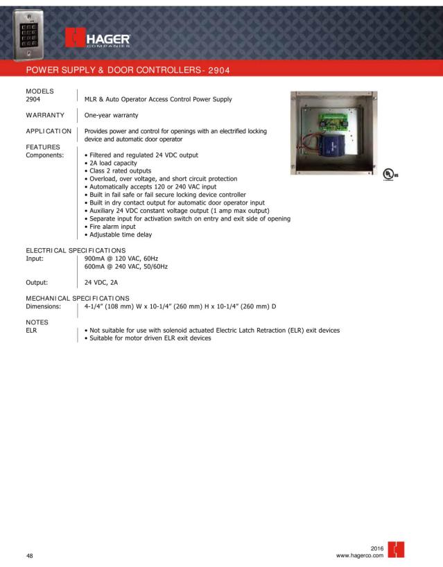 Hager Companies, Catalogs, Door Hardware Catalog | ARCAT