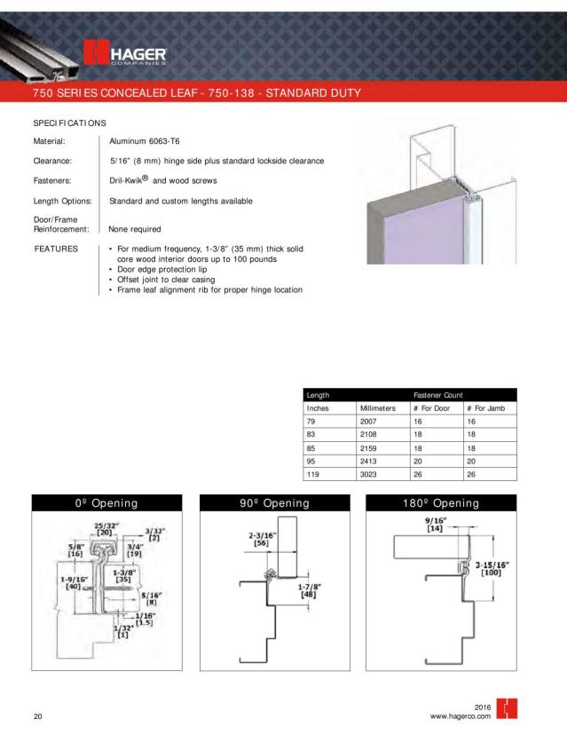 Hager Companies, Catalogs, Door Hardware Catalog | ARCAT