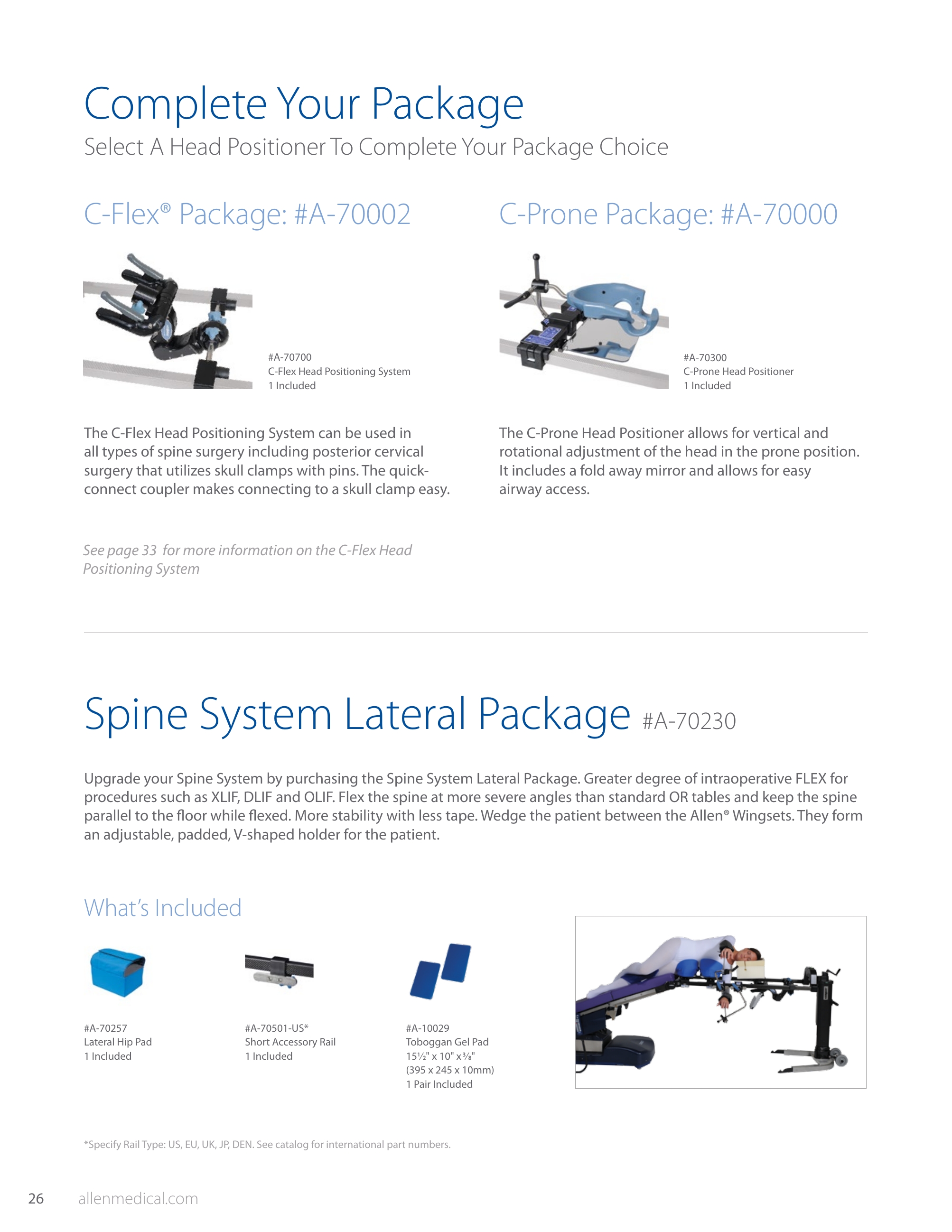 Hillrom, a Baxter Company, Catalogs, Allen Medical Spine Table | ARCAT