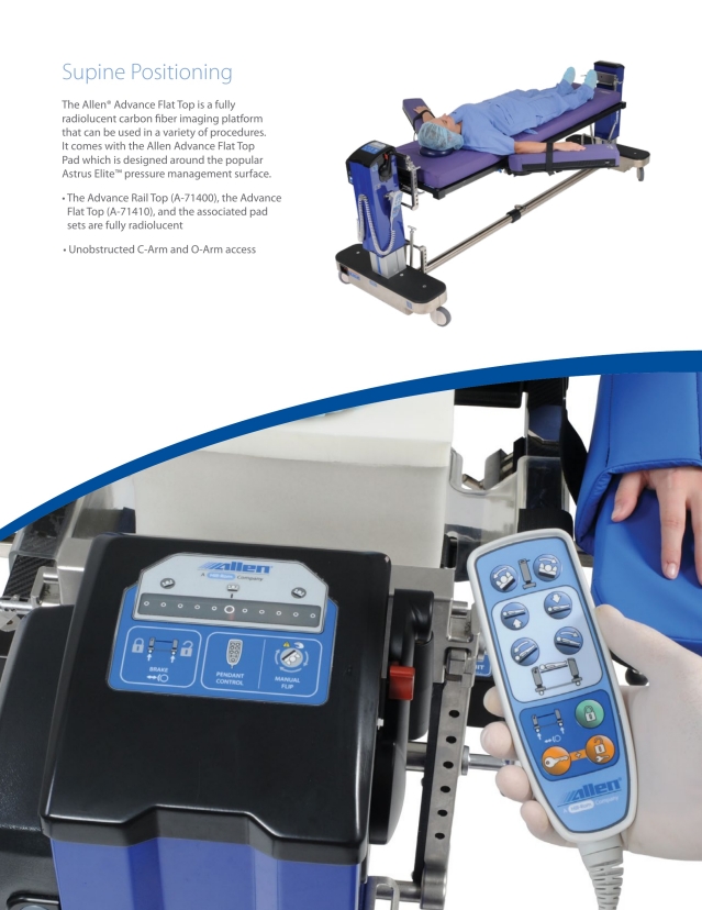 Hillrom, a Baxter Company, Catalogs, Allen Medical Spine Table | ARCAT