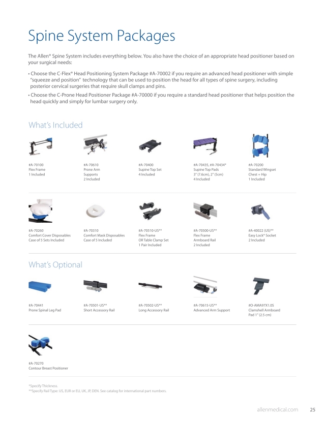 Hillrom, a Baxter Company, Catalogs, Allen Medical Spine Table | ARCAT