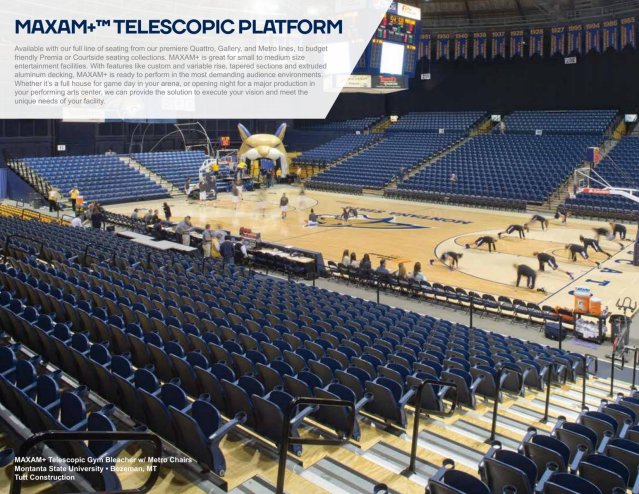 Hussey Seating Co., Catalogs, Telescopic Platform Seating | ARCAT