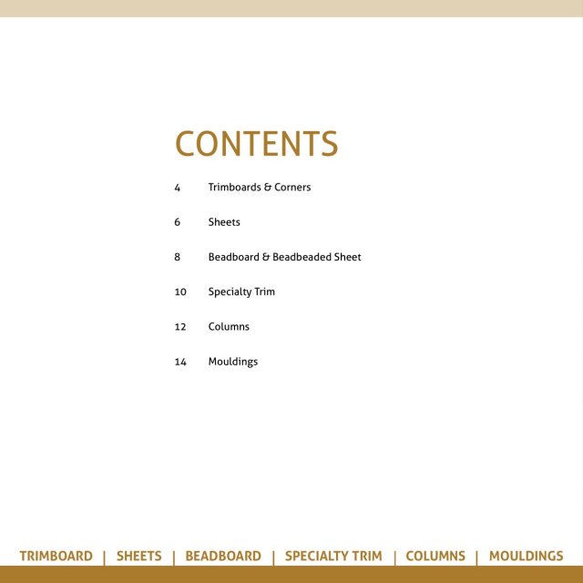 Jain Building Products, Catalogs, EX-Cel PVC Trim & Sheet Brochure | ARCAT