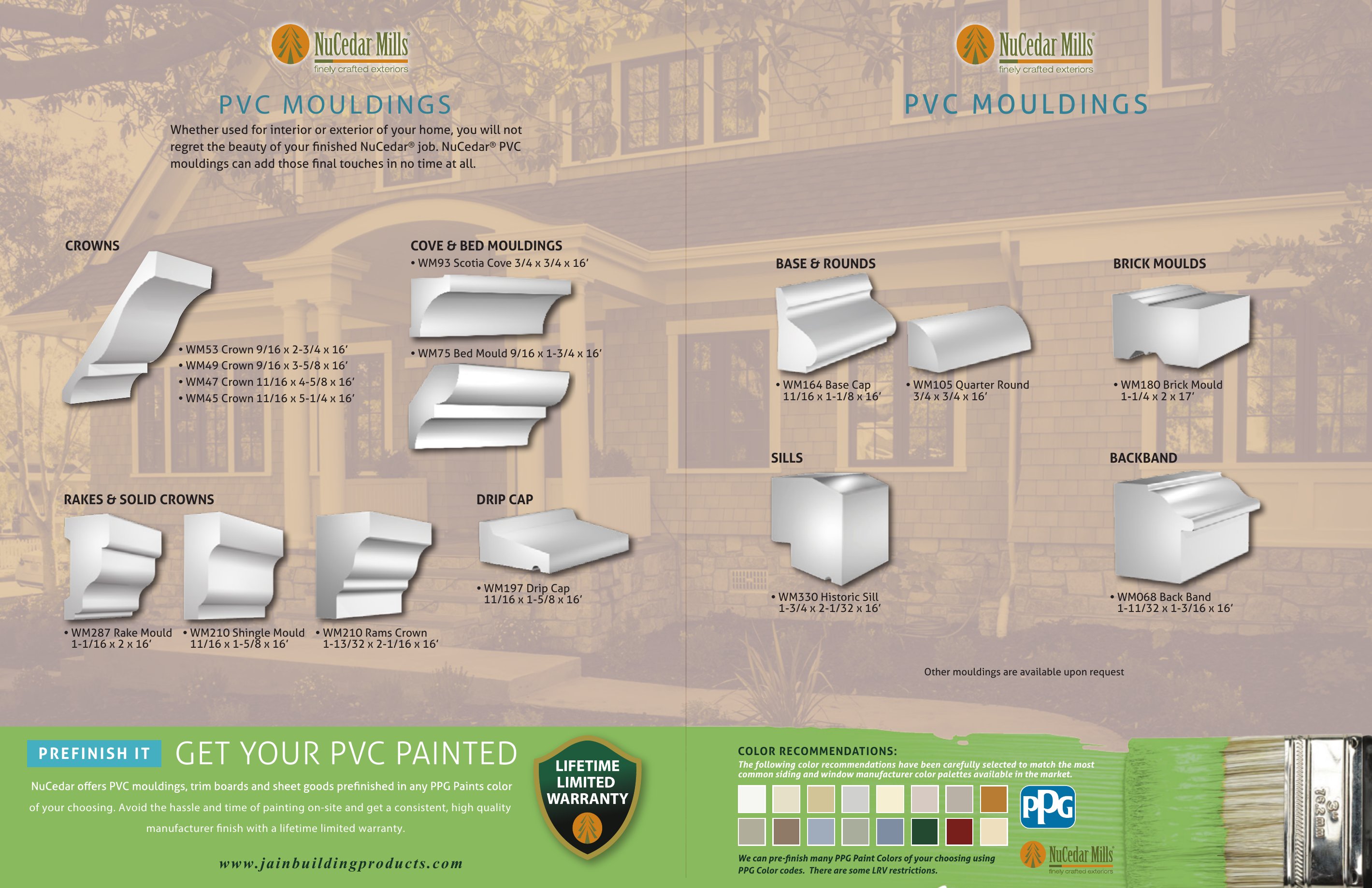 Jain Building Products, Catalogs, NuCedar Siding & Trim Brochure | ARCAT