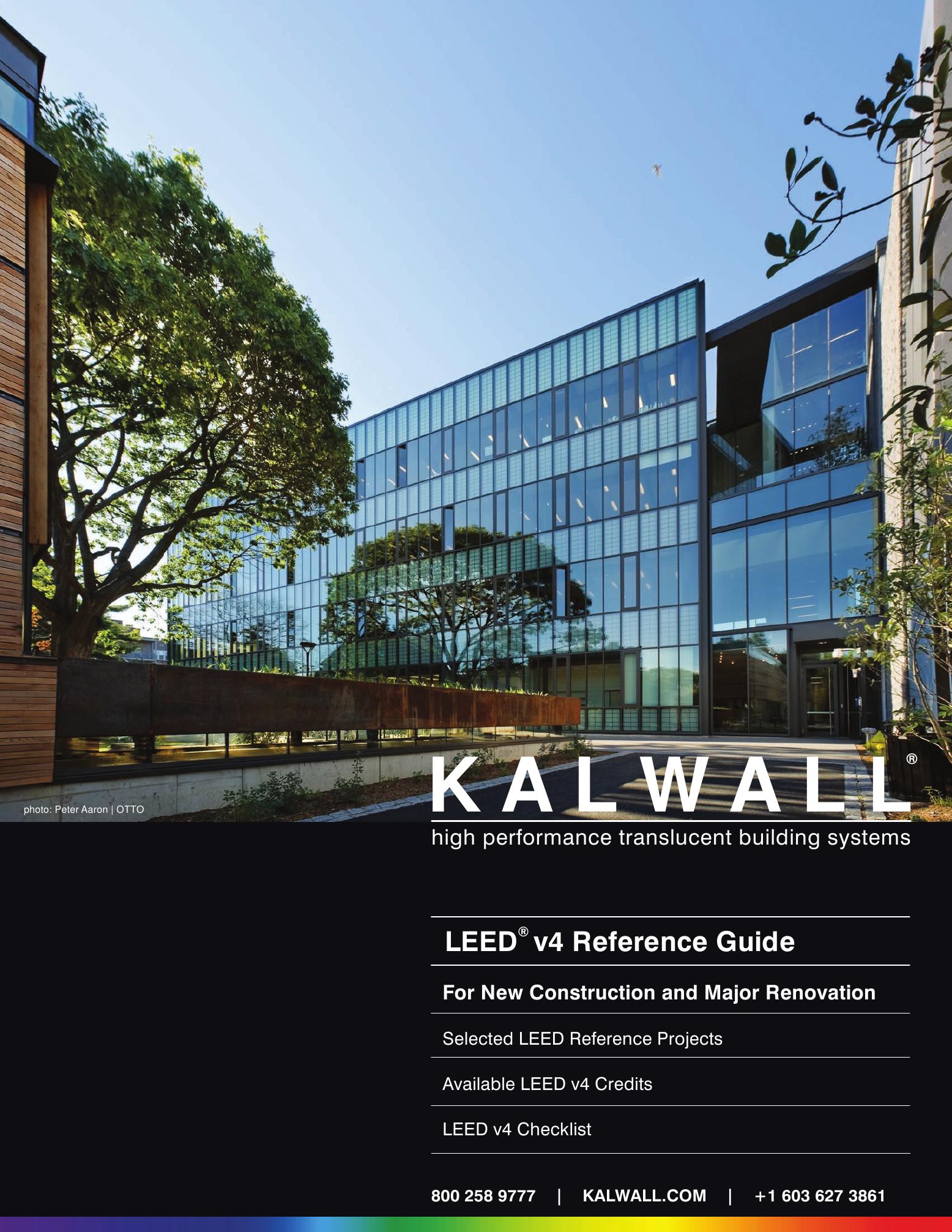 Kalwall Corporation, Catalogs, LEED v4 Reference Guide | ARCAT