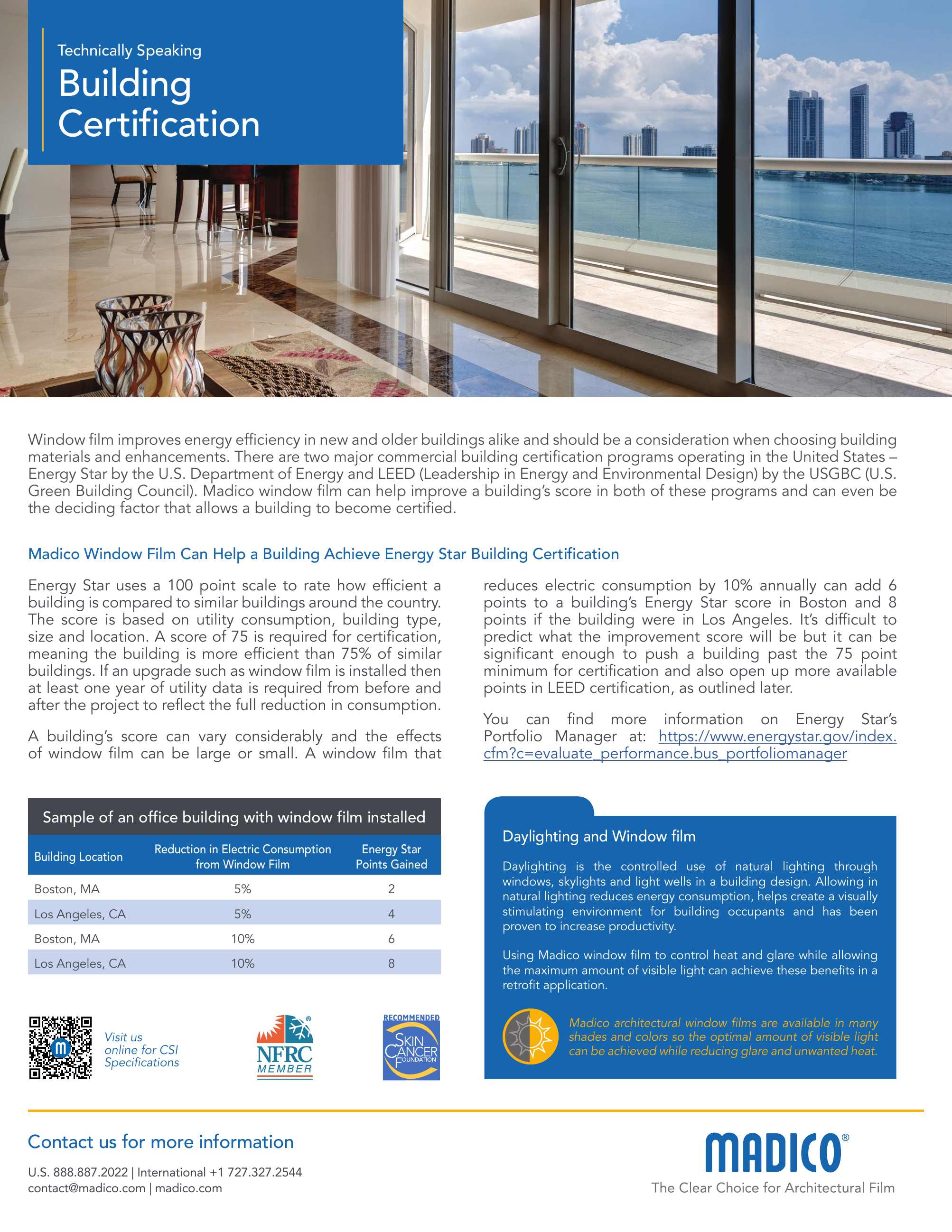 Madico®, Inc., Catalogs, Technically Speaking - Building Certification ...