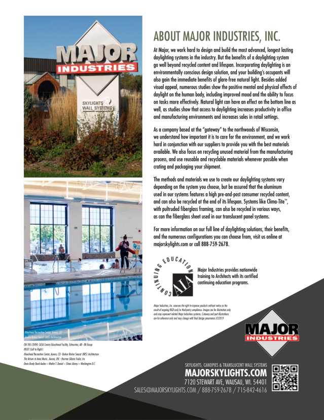 Major Industries Inc., Catalogs, Sustainable Design & LEED | ARCAT