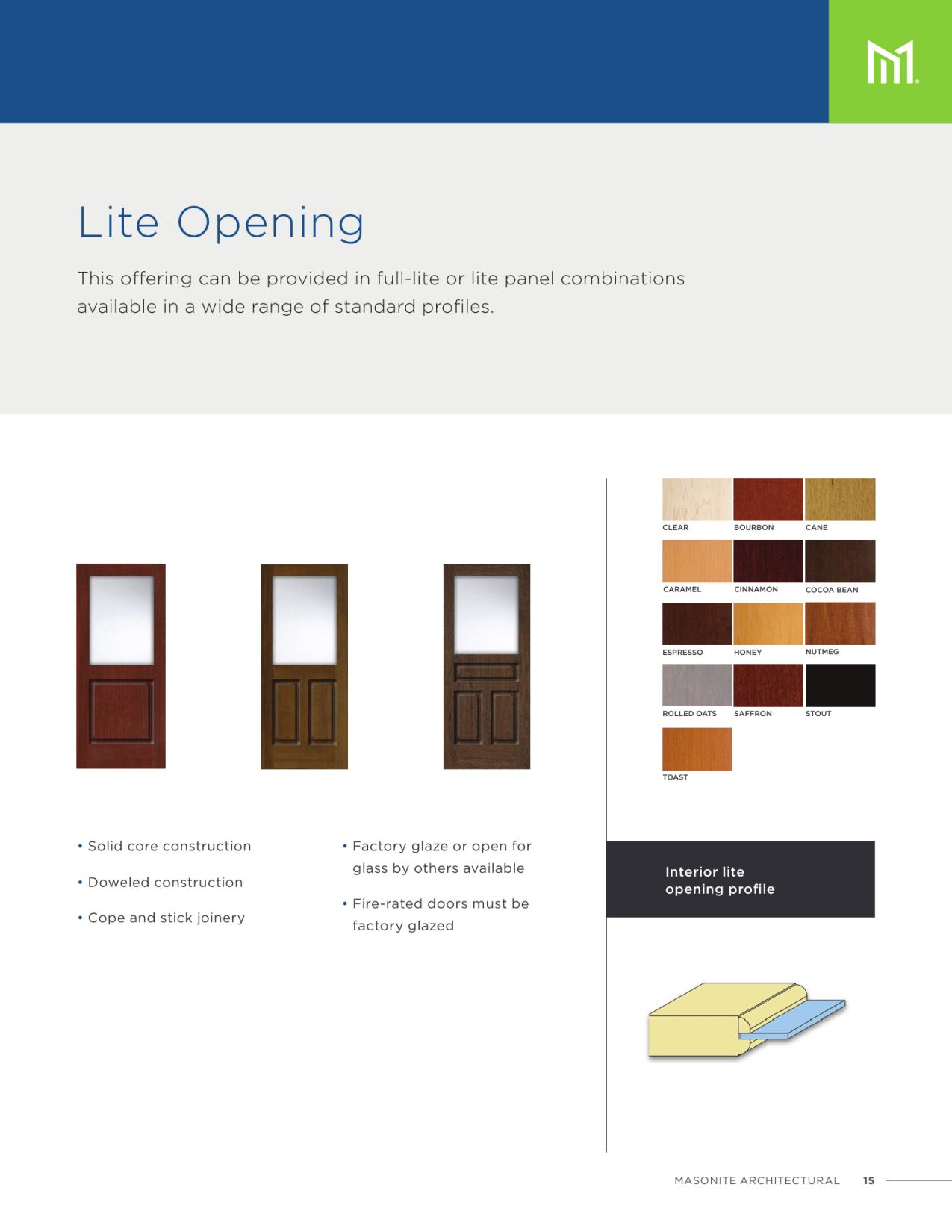 Masonite Architectural, Catalogs, ASPIRO - Authentic Stile & Rail Doors ...