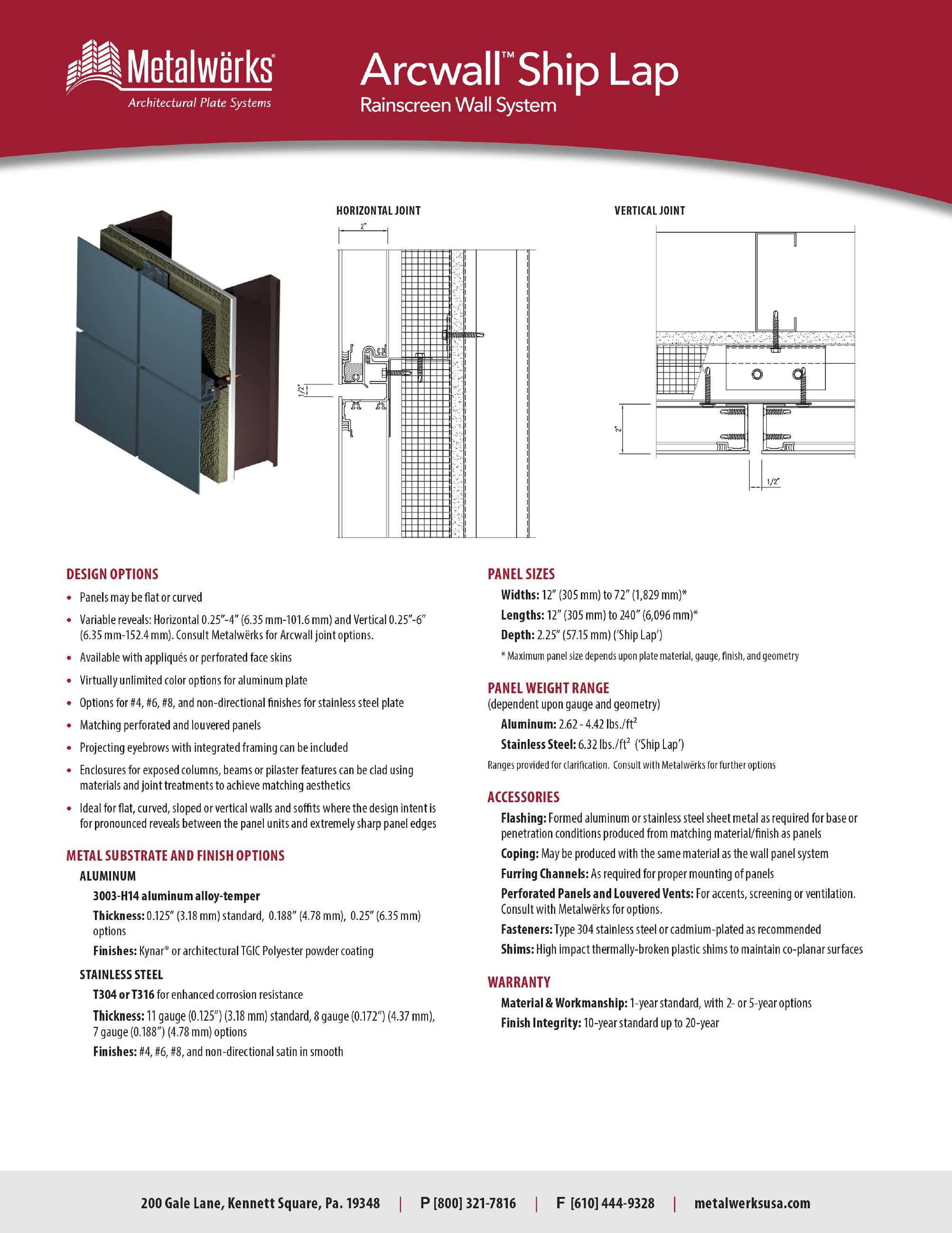 Metalwërks, Catalogs, Arcwall Ship Lap | ARCAT