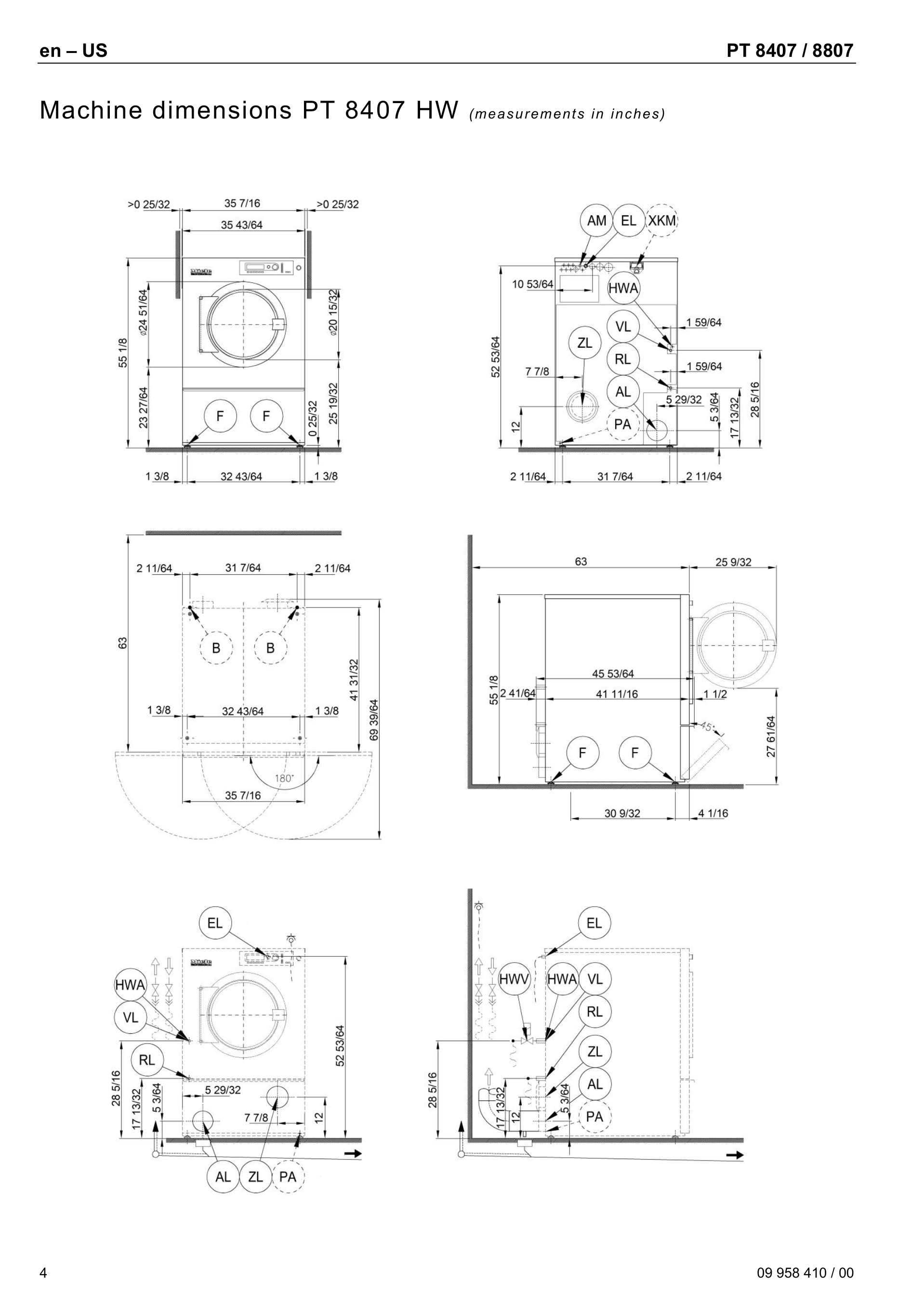 Miele Professional, Catalogs, PT 8407HW / PT 8807HW Tumble Dryer ...