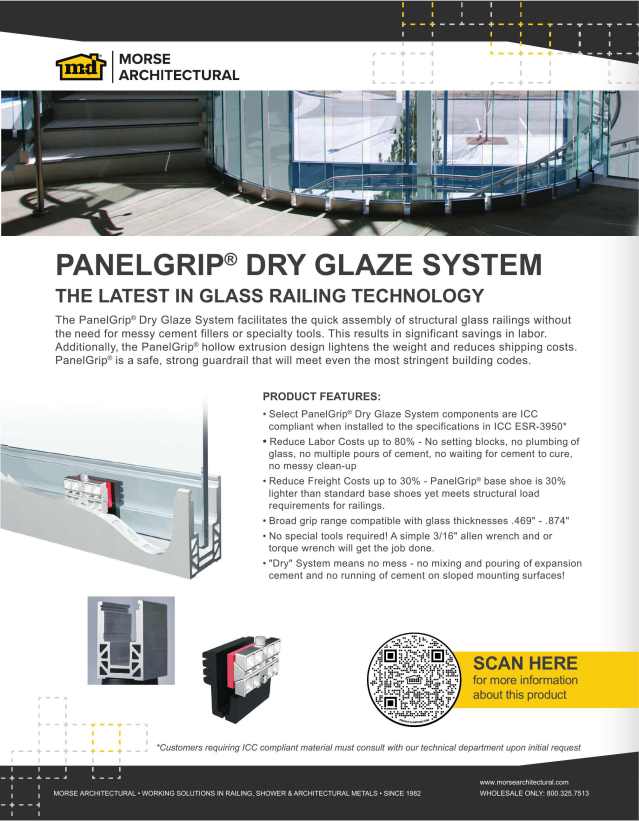 Morse Architectural , Catalogs, PanelGrip Dry Glaze System | ARCAT