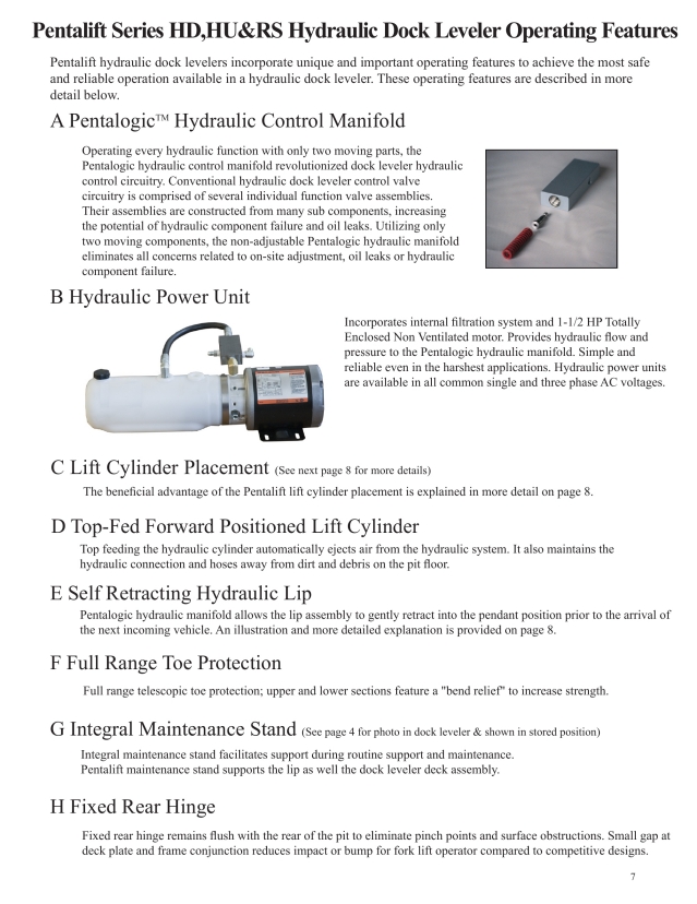 Pentalift Equipment Corp., Catalogs, Hydraulic Loading Dock Levelers ...