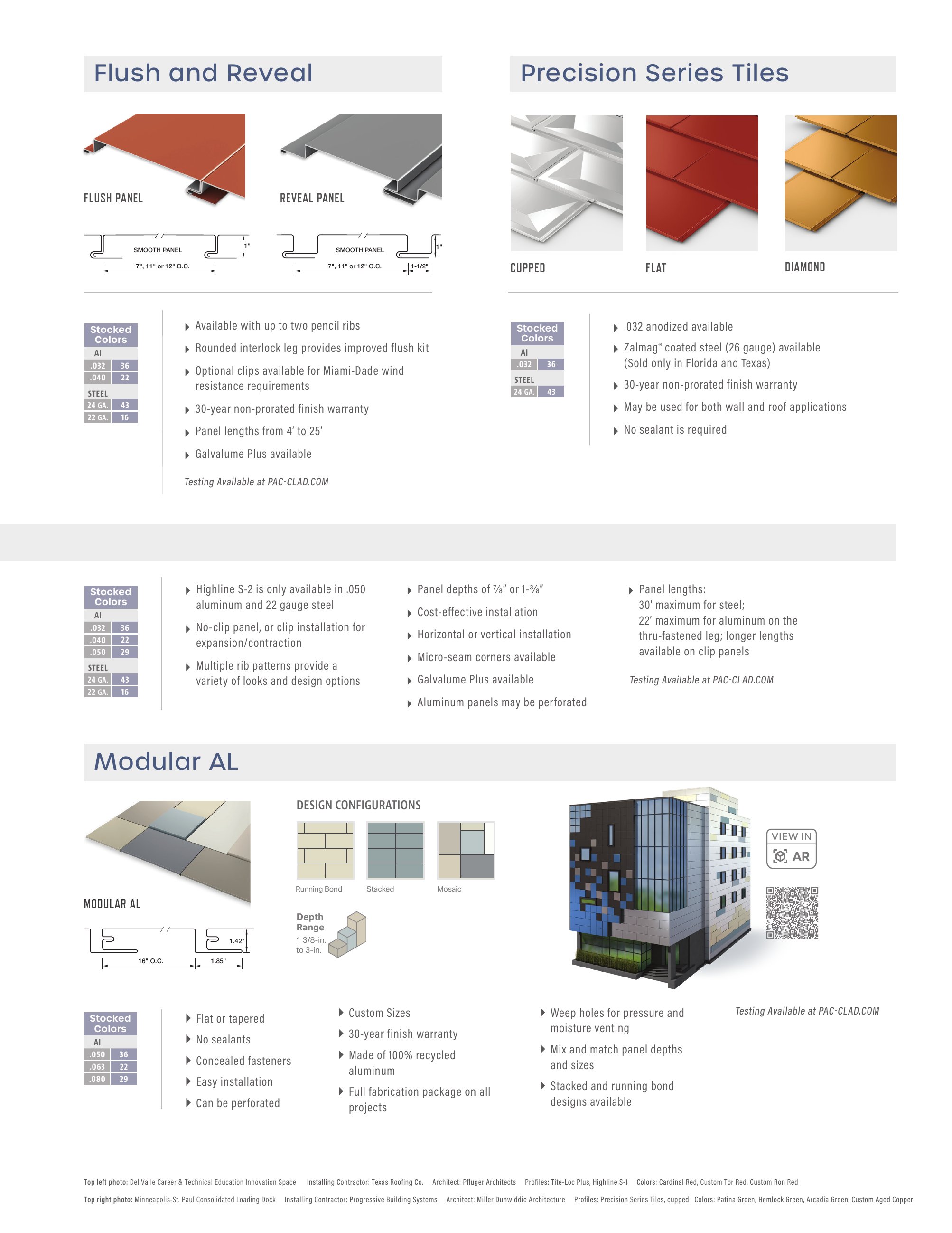 Petersen Aluminum Corp., Catalogs, Wall Panel Systems Brochure | ARCAT