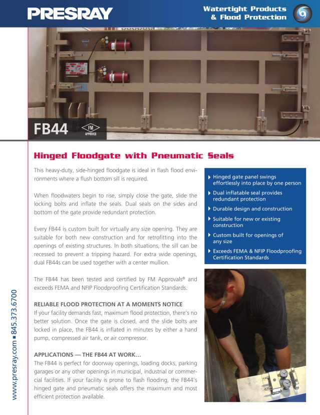 Presray Critical Containment Solutions, Catalogs, Side Hinged Flood ...
