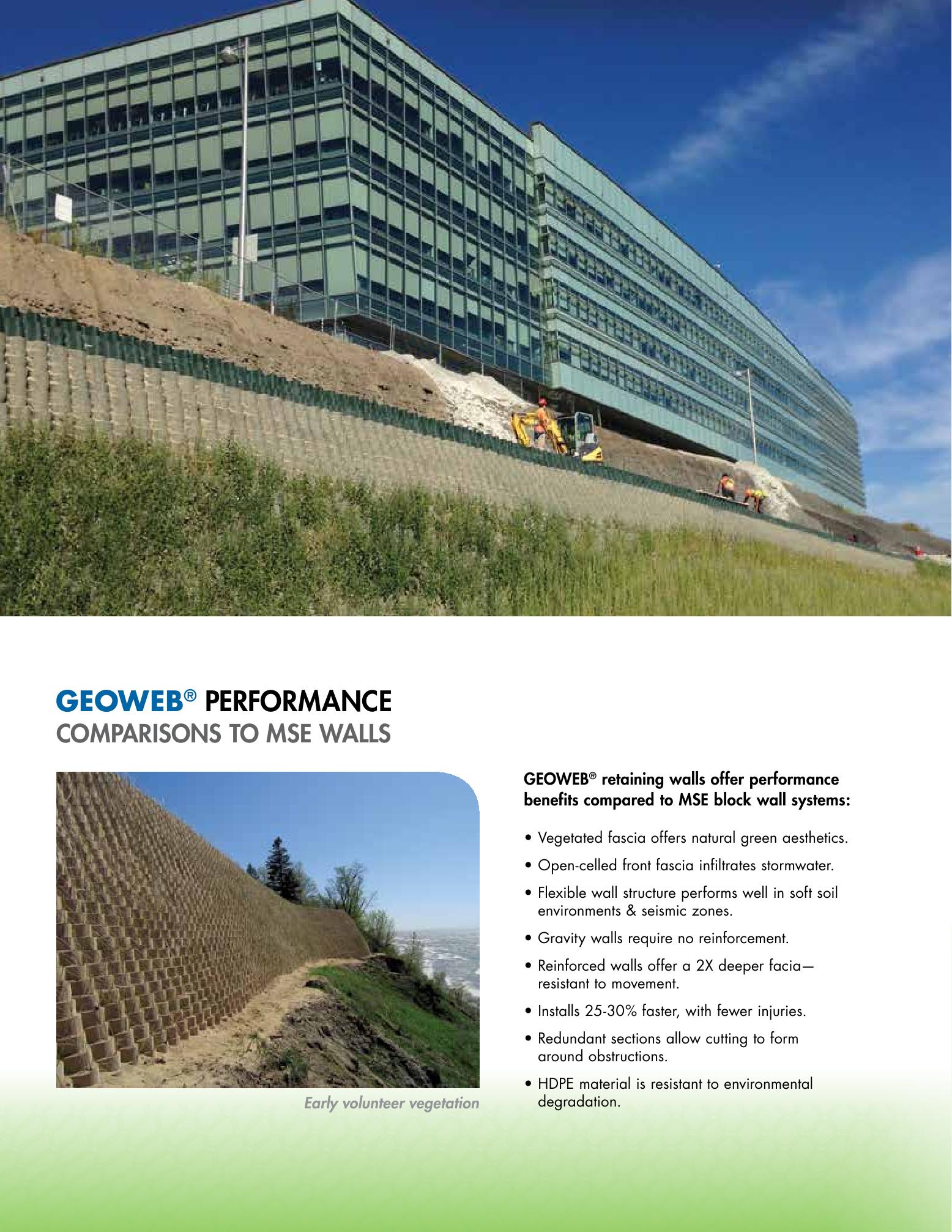 Presto Geosystems, Catalogs, Geoweb Retaining Walls | ARCAT